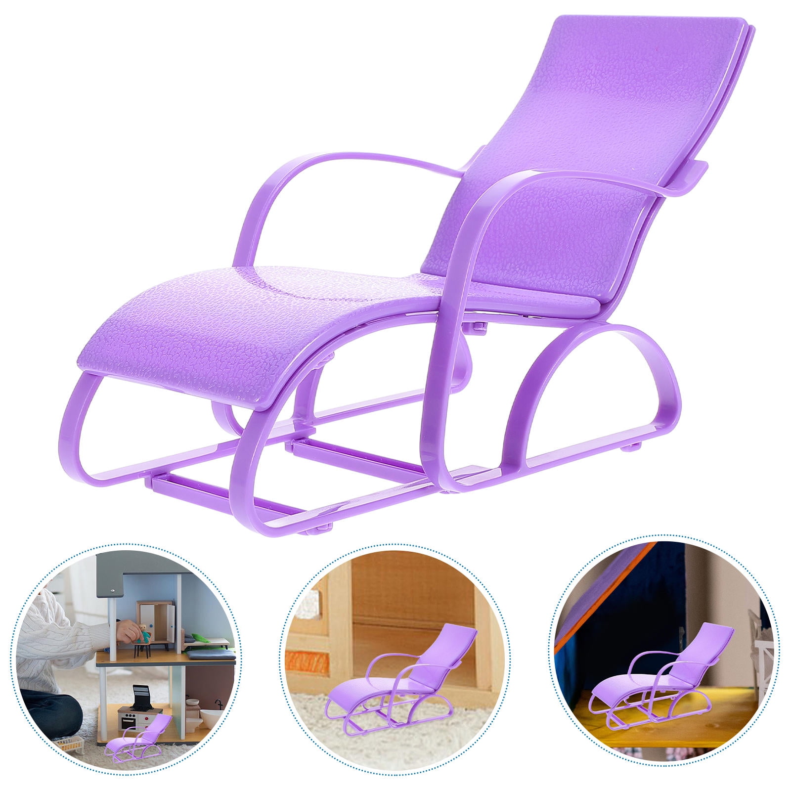 HEMOTON Mini Beach Chair Dollhouse Beach Chair Miniature Beach ...