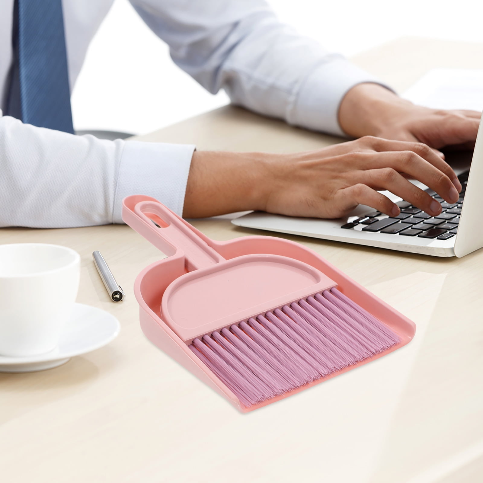 HEMOTON Mini Broom Set Small Desktop Portable Child Pink - Walmart.com