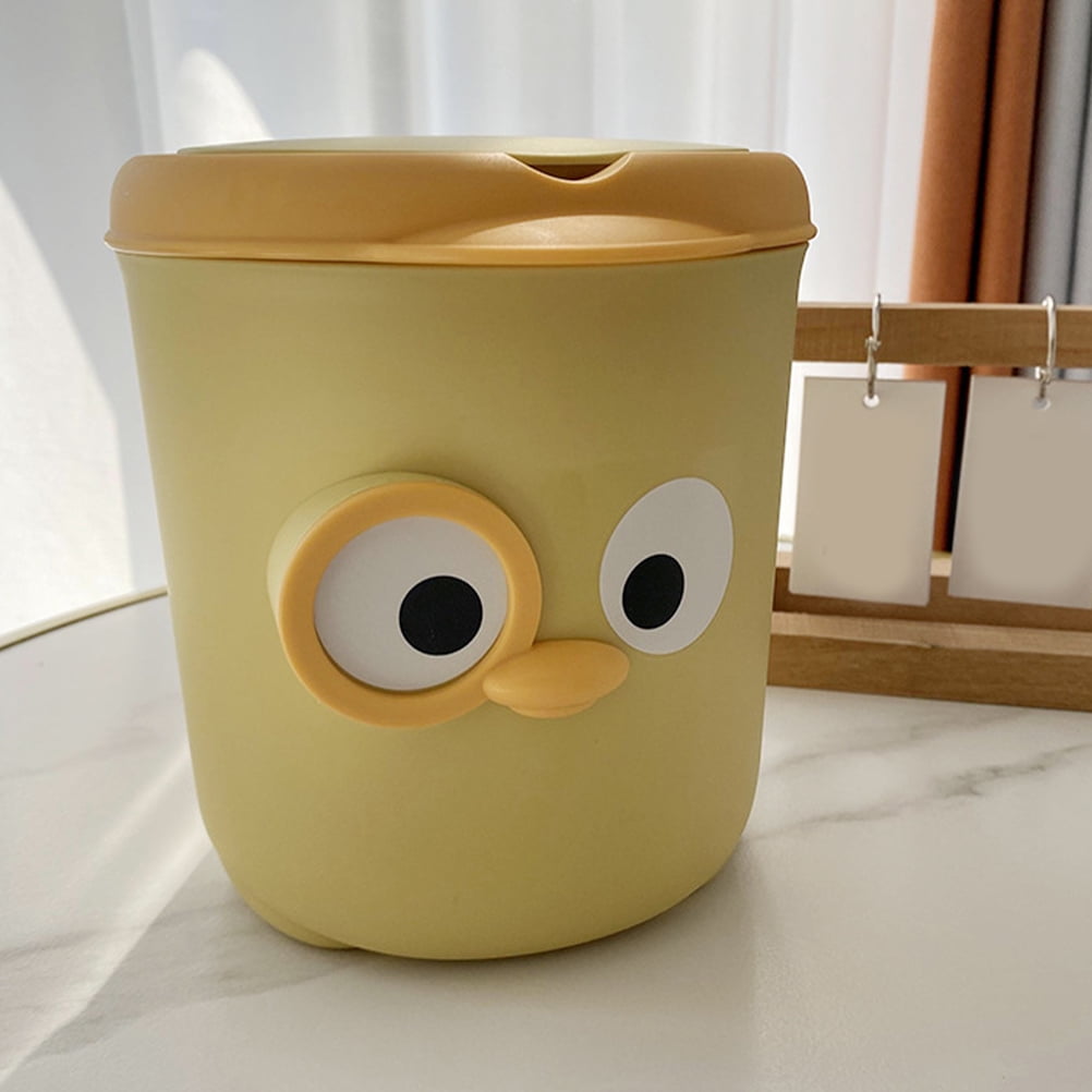 HEMOTON Mini Desk Trash Can Cute Countertop Garbage Bin with Lid 2pcs ...