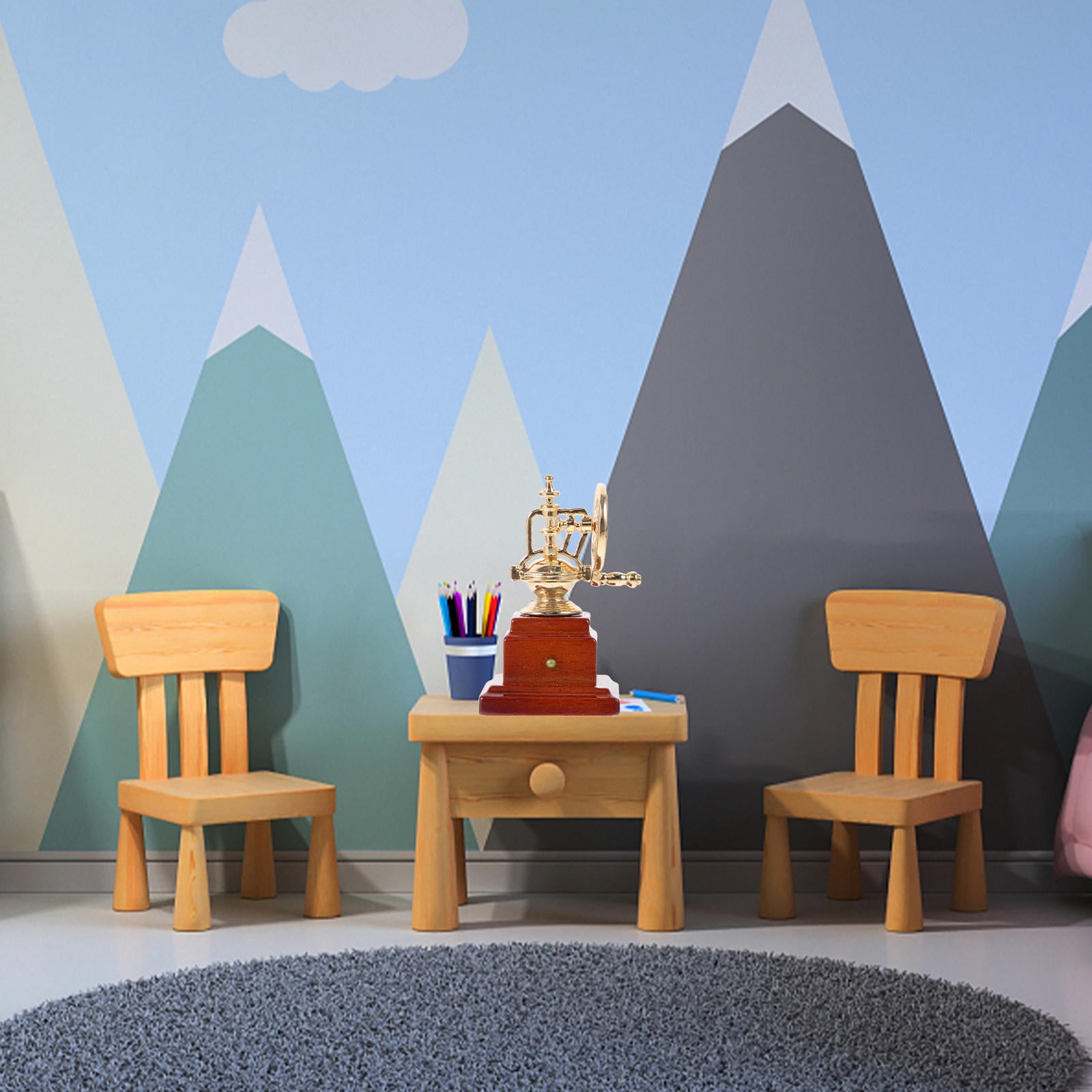 HEMOTON Mini House Accessory Miniature Coffee Machine Model Child ...