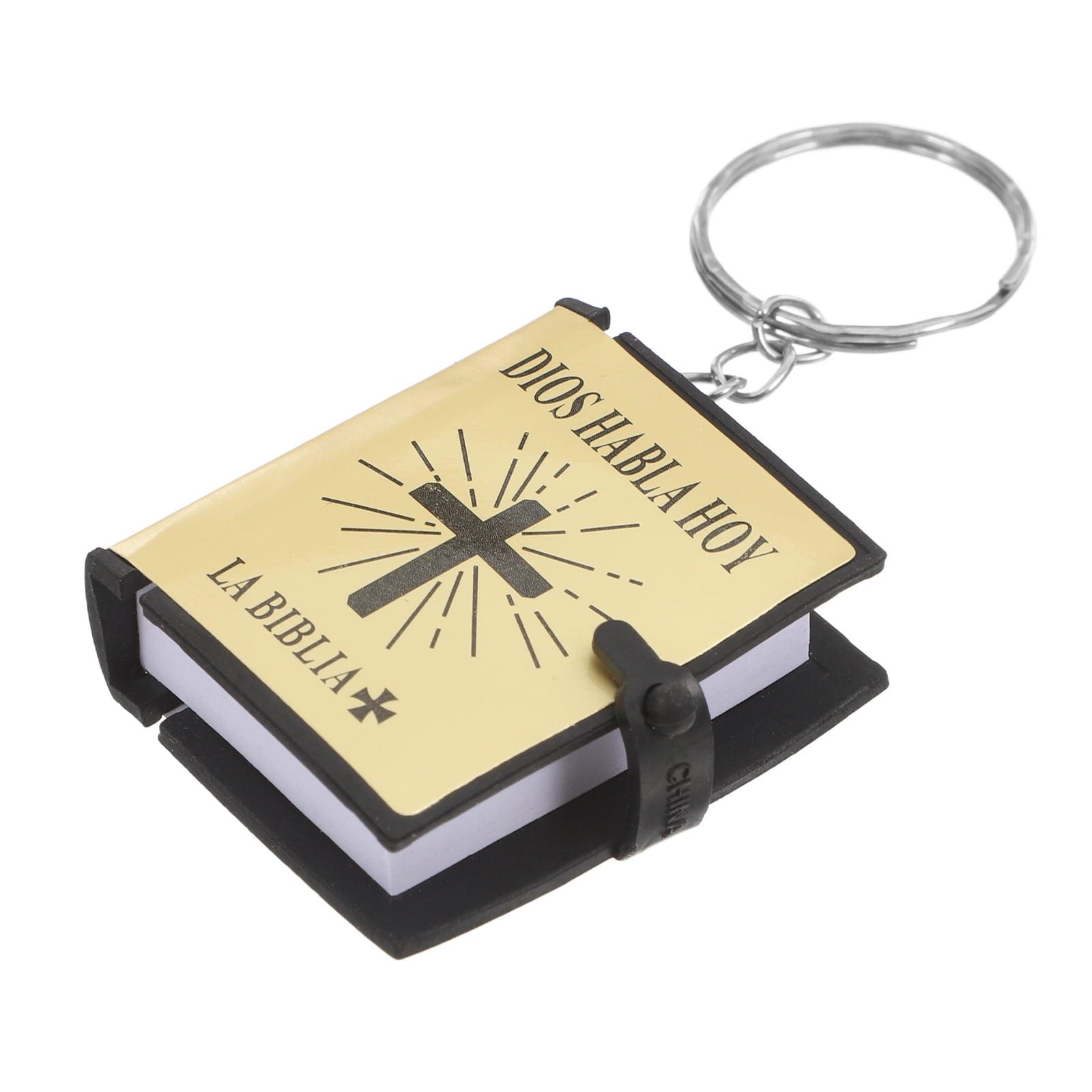 HEMOTON Mini Real Book Keychain with Metal Chain for Religious Events ...
