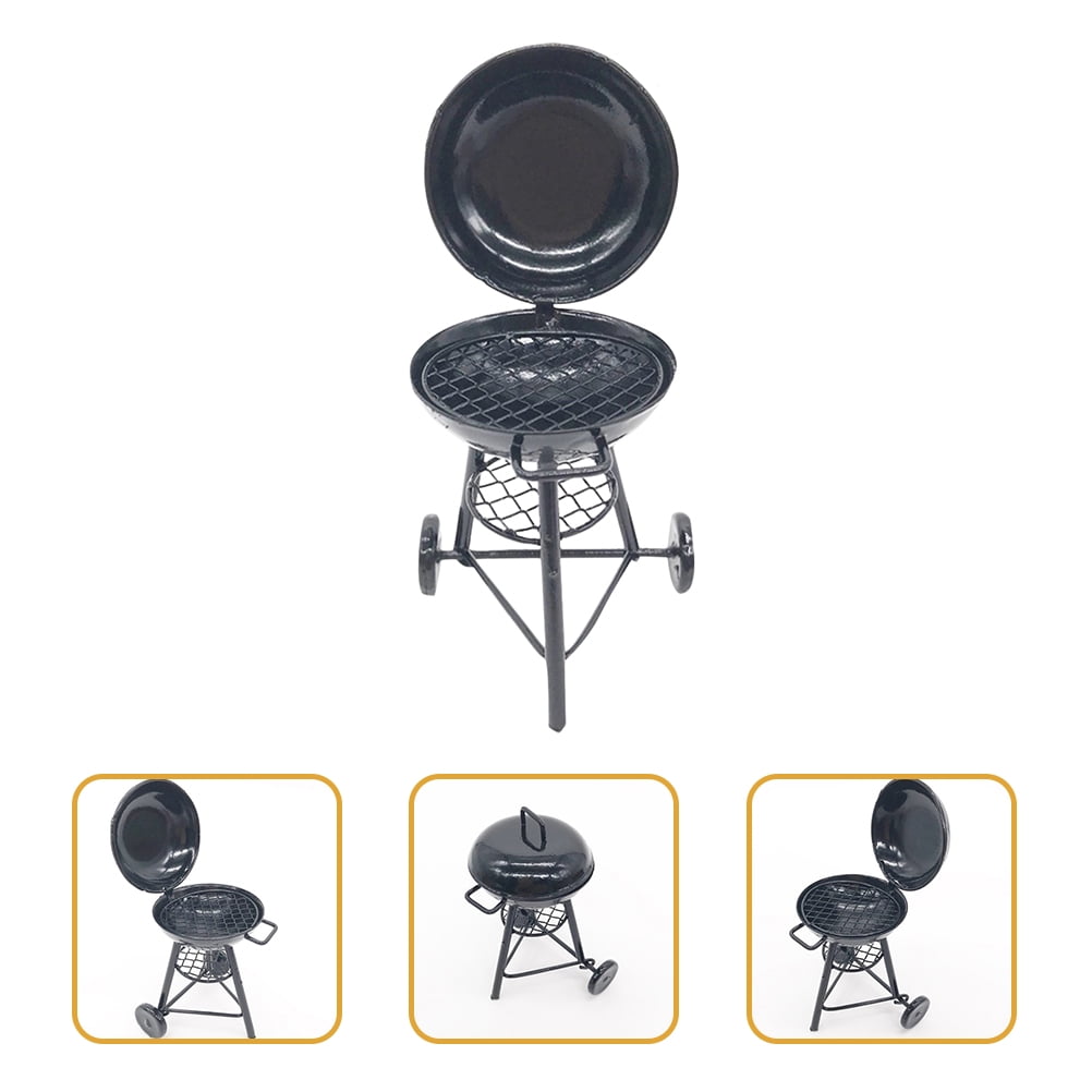 HEMOTON Miniature House Grill Model Mini Kitchen Furniture Foods ...