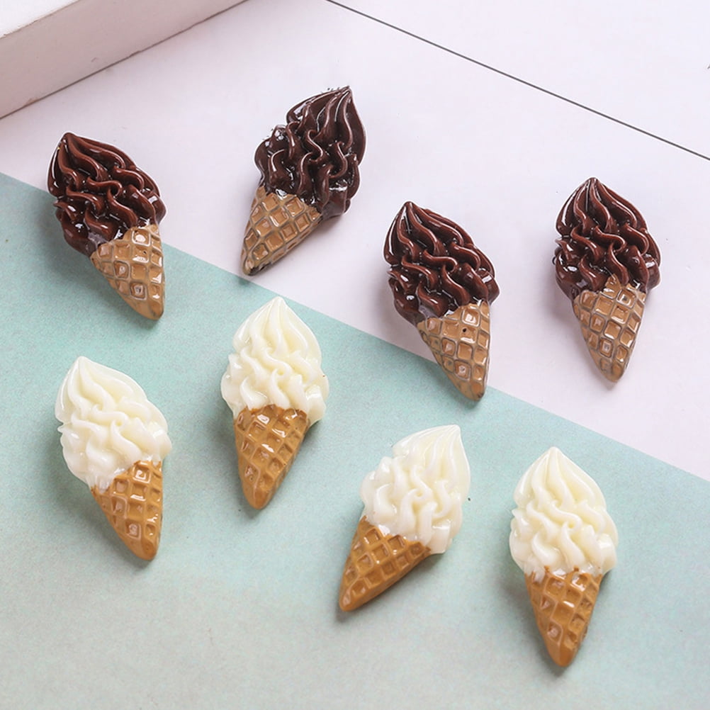 UPGRATOR Artificial Ice Cream Decoration Assorted Color 24Pcs 1.1X0.6X0 ...