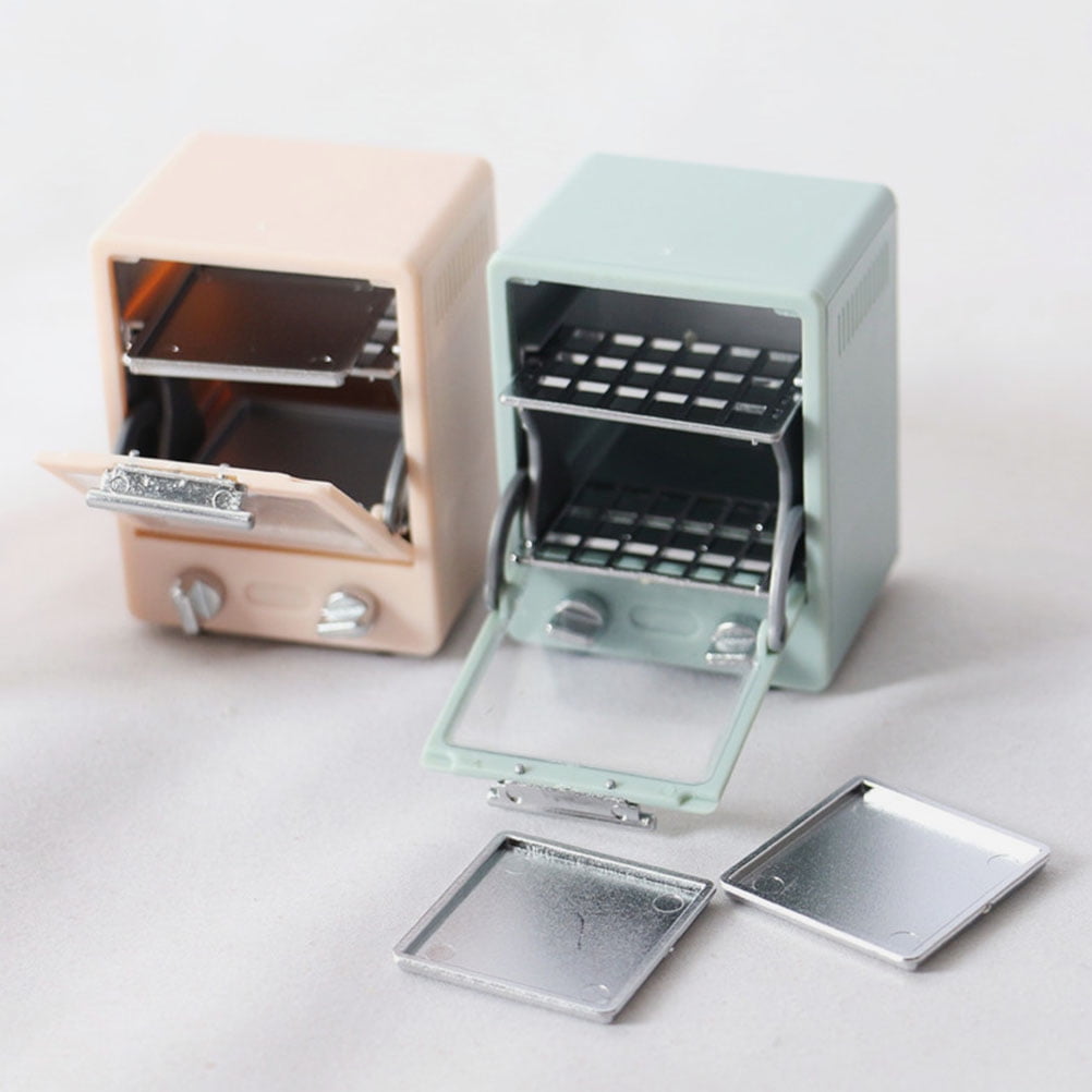 HEMOTON Miniature Kitchen Oven Mini House Decor Mini House Landscape ...