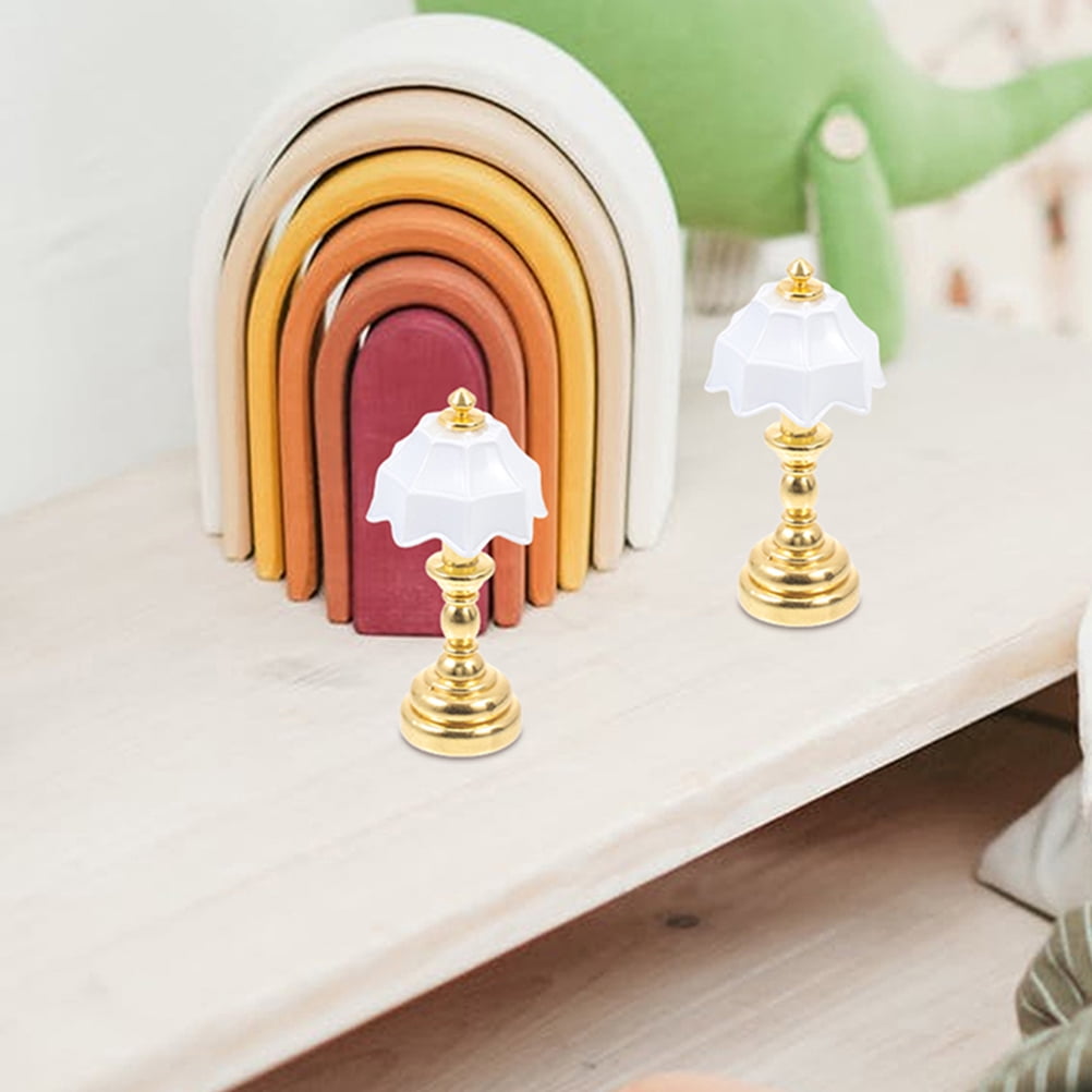 HEMOTON Miniature LED Lamp Model for Decor Assorted Color Metal Mini ...