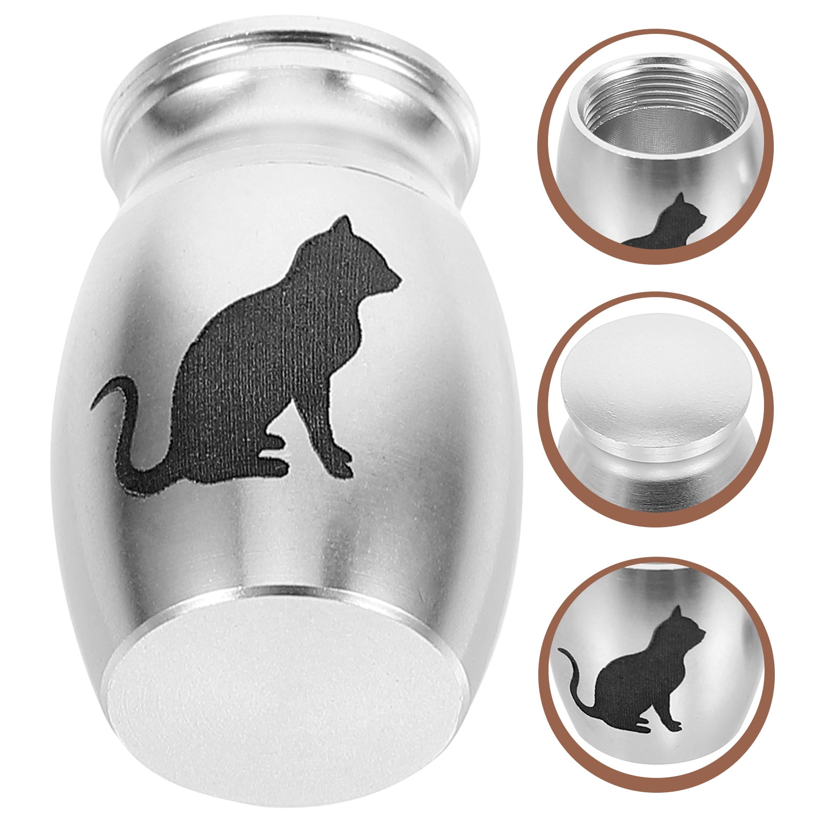 HEMOTON Miniature Pet Urn Pet Cremation Urn Dog Cat Ashes Funeral ...