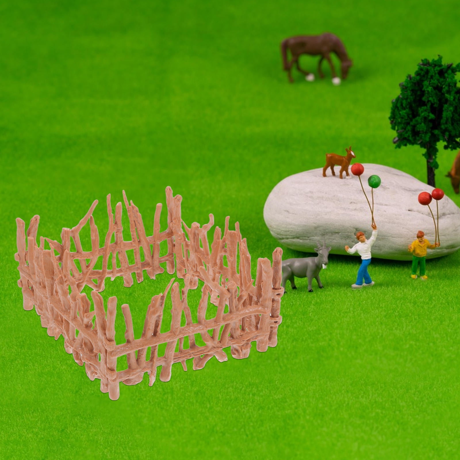 HEMOTON Miniature Picket Fence Realistic Micro Landscape Ornament ...