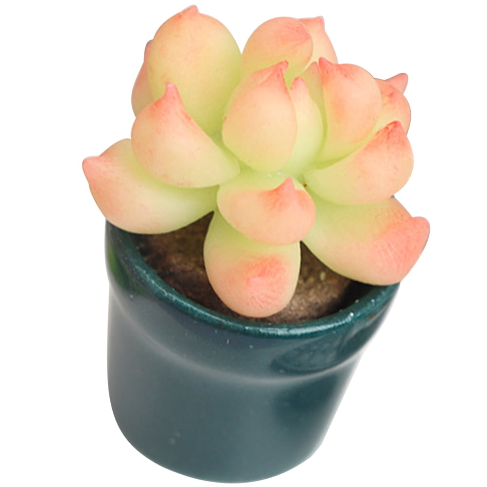 HEMOTON Miniature Potted Plant House Prop Tiny Bonsai Model Artificial ...