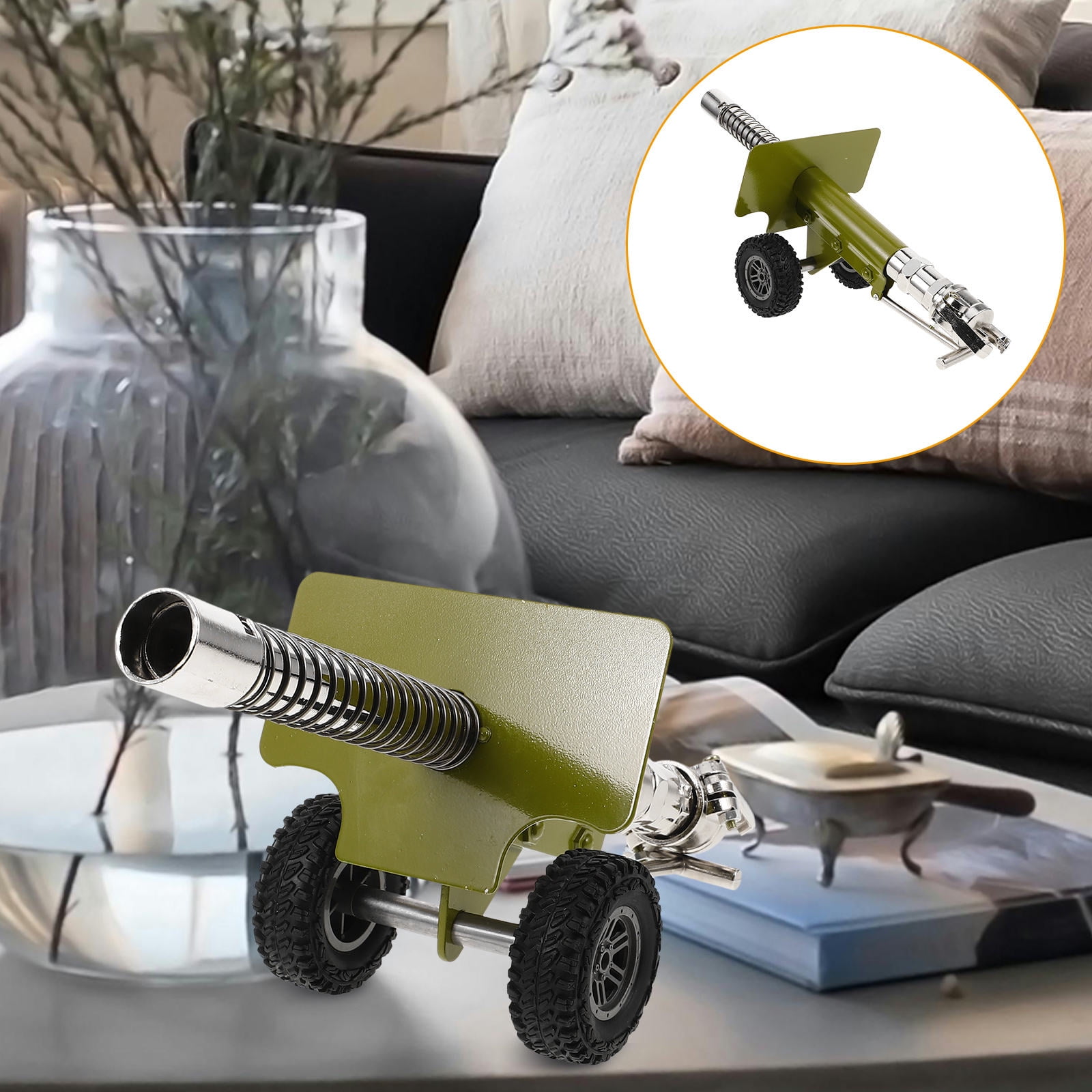 HEMOTON Model Mini Desktop Pocket Cannons for Office Green - Walmart.com