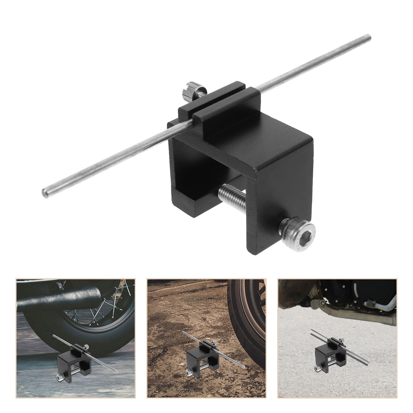 HEMOTON Motorcycle Chain Adjusting Alignment Tool Heavy Duty Chain ...