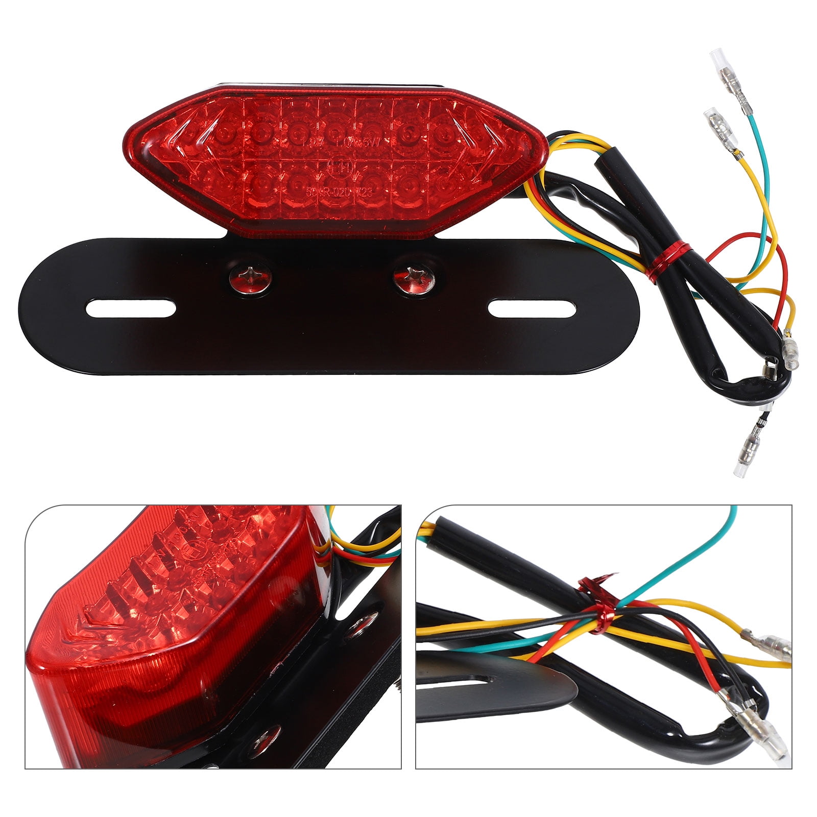 HEMOTON Motorcycle Rear Tail Light Brake Parts Retro Lights Classic ...