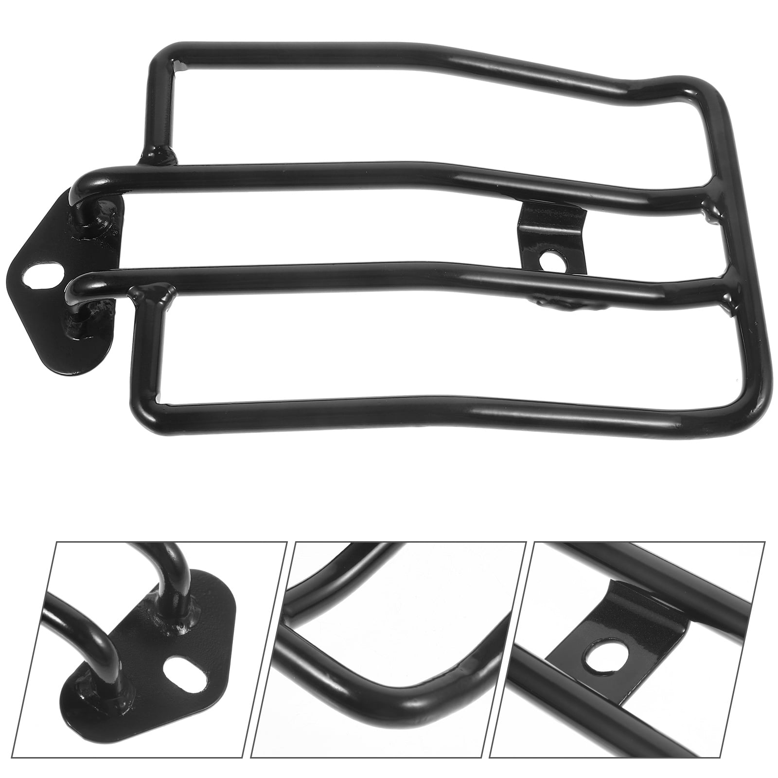 HEMOTON Motorcycle Saddlebag Rack Motorcycle Side Carrier Rack ...