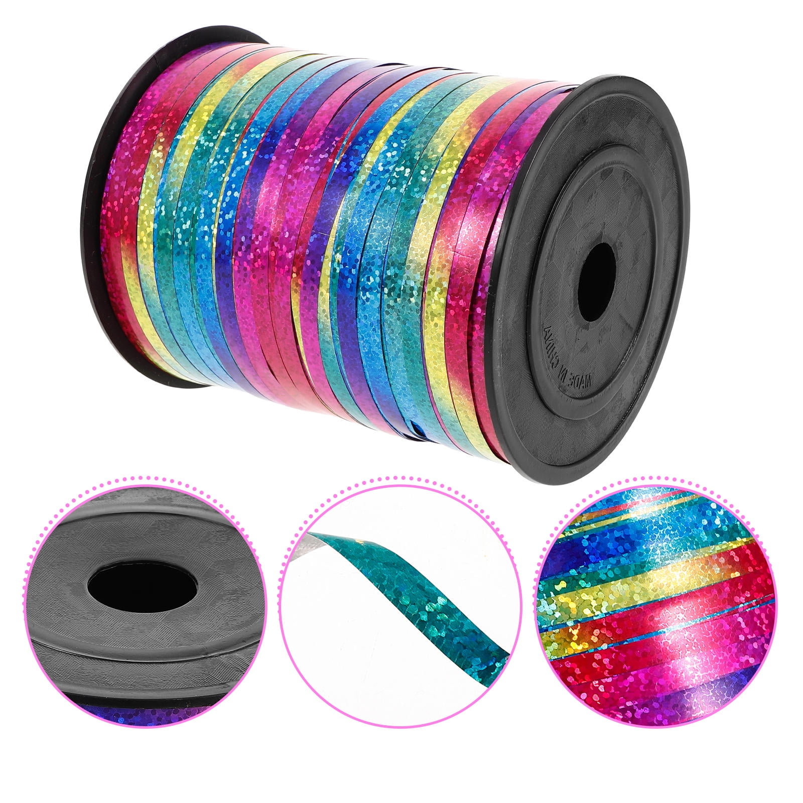 HEMOTON Multi Color Plastic Ribbon for Decoration Perfect for Gift Box ...