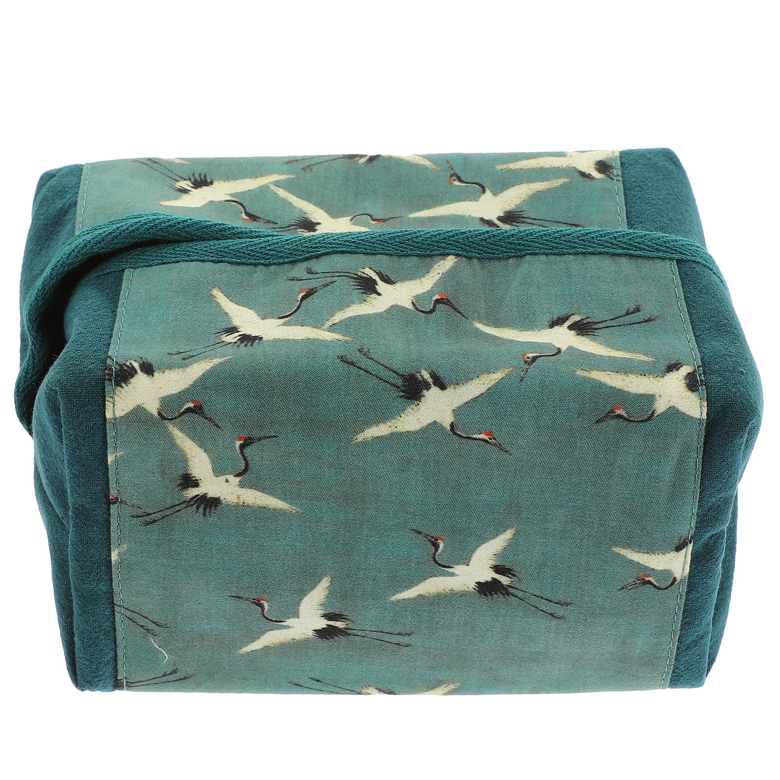 HEMOTON Olive Green Fabric Tissue Holder with Exquisite Pattern for ...