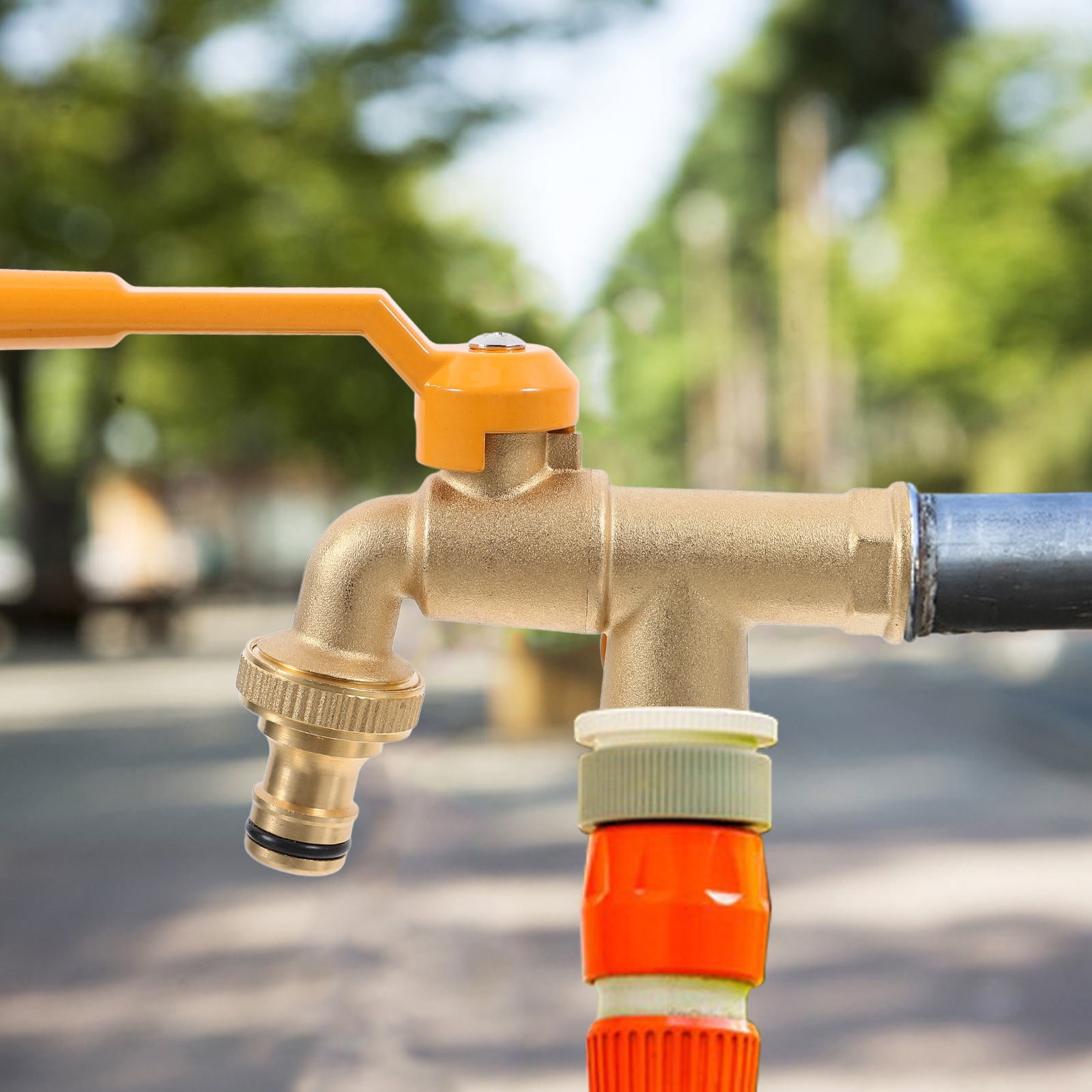 HEMOTON Outdoor Water Faucets Wall Mounted Garden Water Faucets With ...