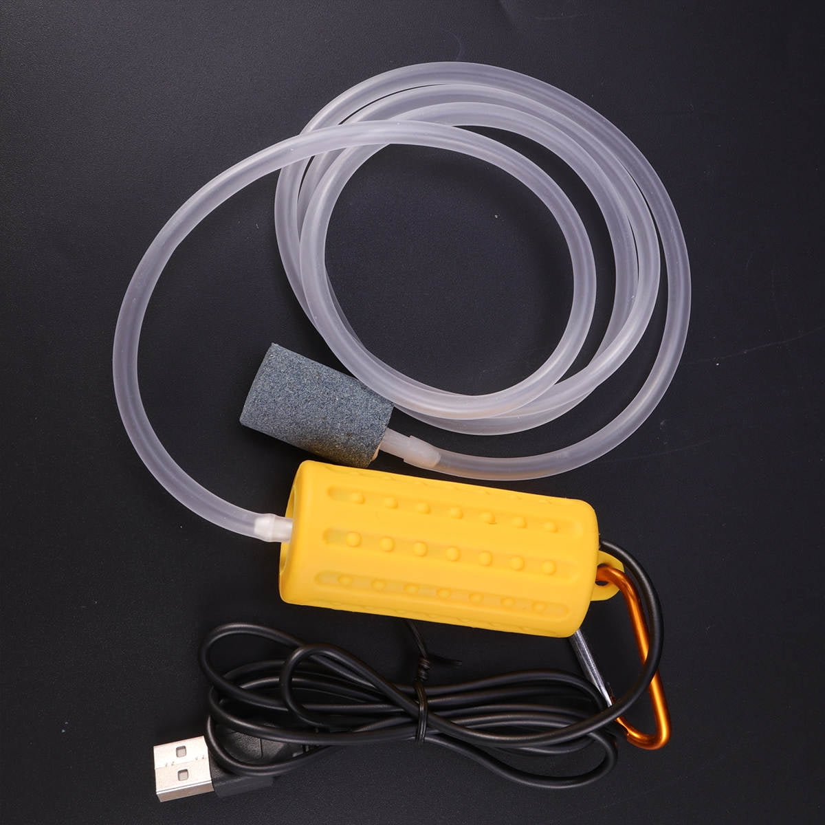 HEMOTON Oxygen Pump Quiet Aquarium Air Submersible Water Small Yellow ...