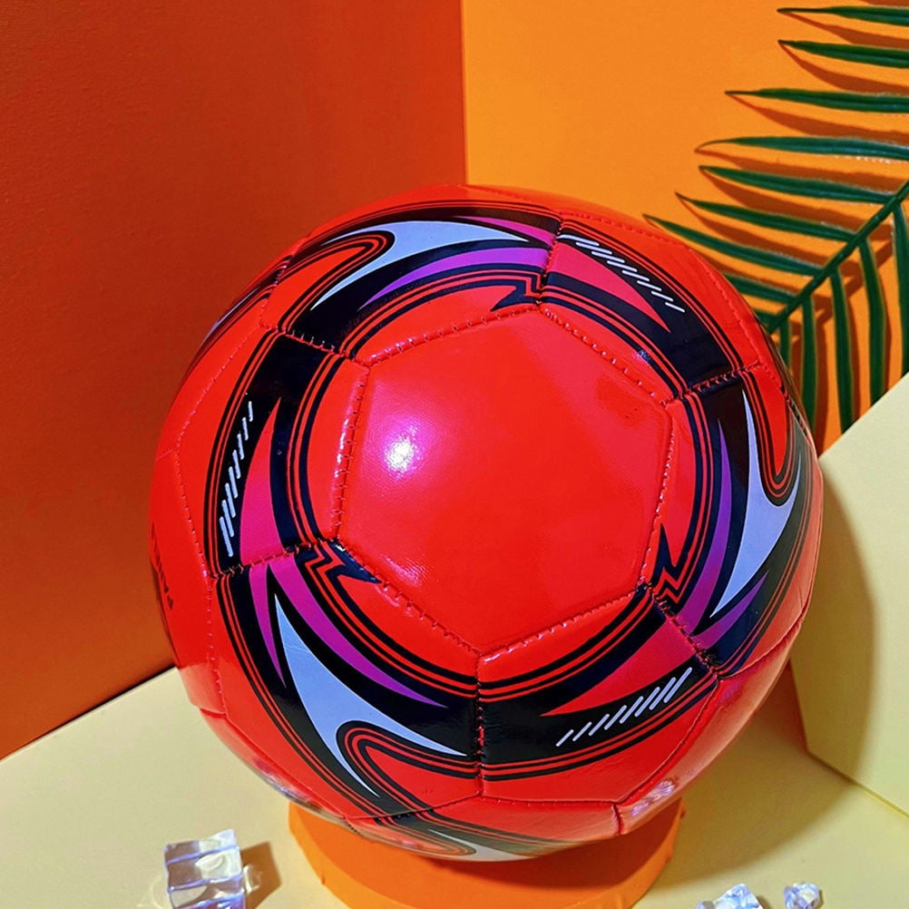 HEMOTON PVC Soccer Ball Size 5 for Playing Red Color Lightweight and ...