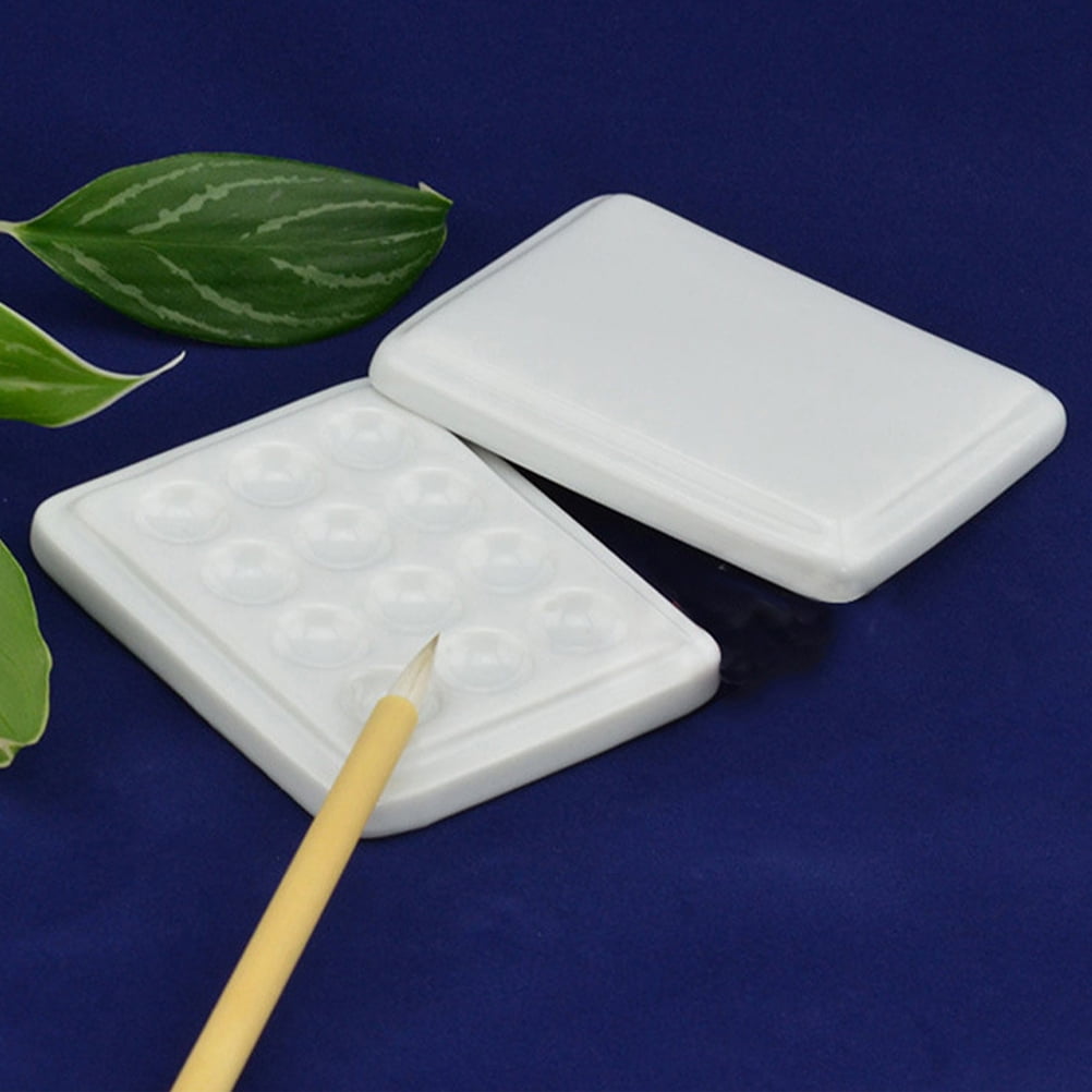 HEMOTON Painting Water Color Palette Reusable Color Mixing Plate Paint ...