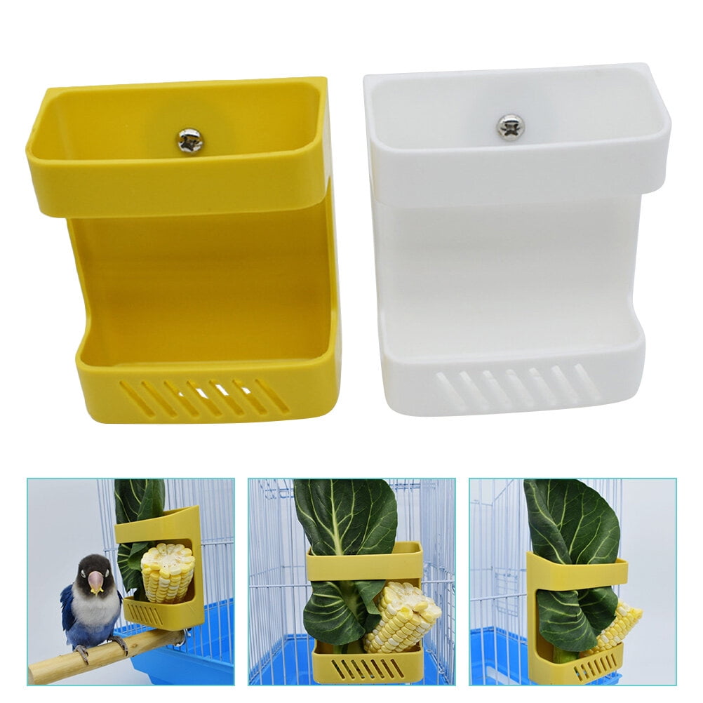 HEMOTON Parrot Feeding Rack Vegetable Storage Holder Bird Cages for ...
