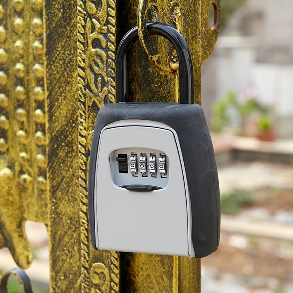 HEMOTON Password Key Box Wall Boxes Mount Safe Combination Lock Office ...