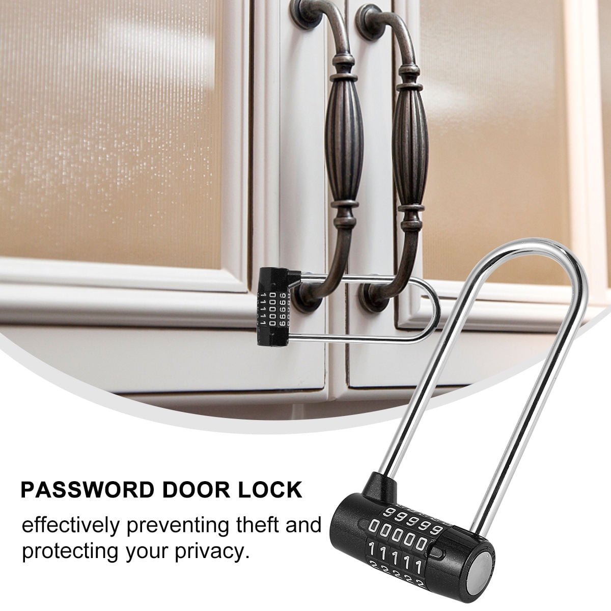 HEMOTON Password Key Code Door Lock Combination for Locker Padlock ...