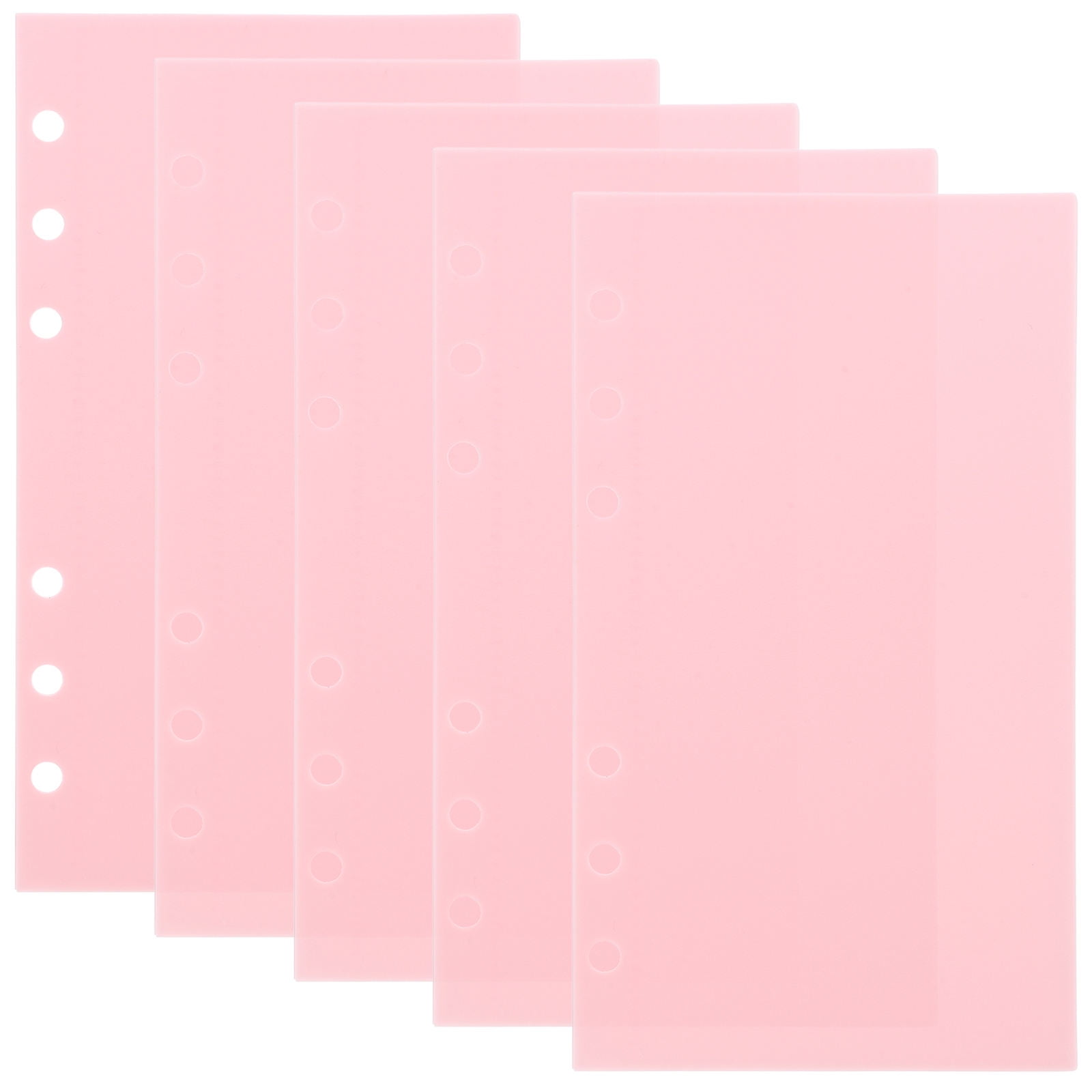 HEMOTON Pink PP Binder Dividers for Office Use Budget Pocket Inserts ...