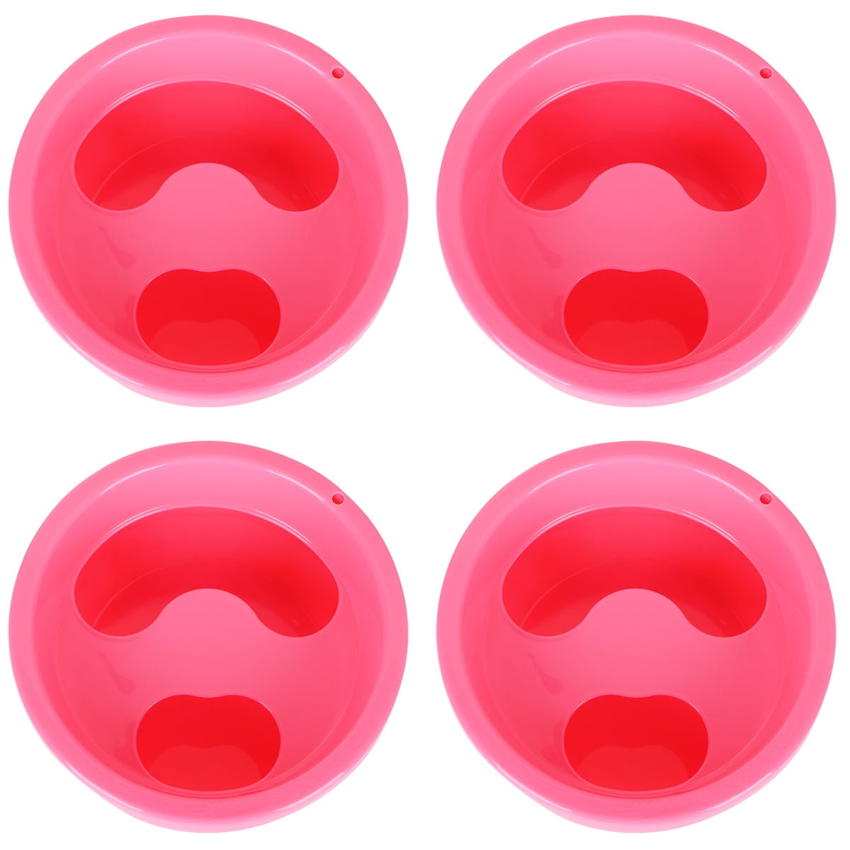 HEMOTON Pink Plastic Manicure Bowls Set for Nail Treatment DIY and ...