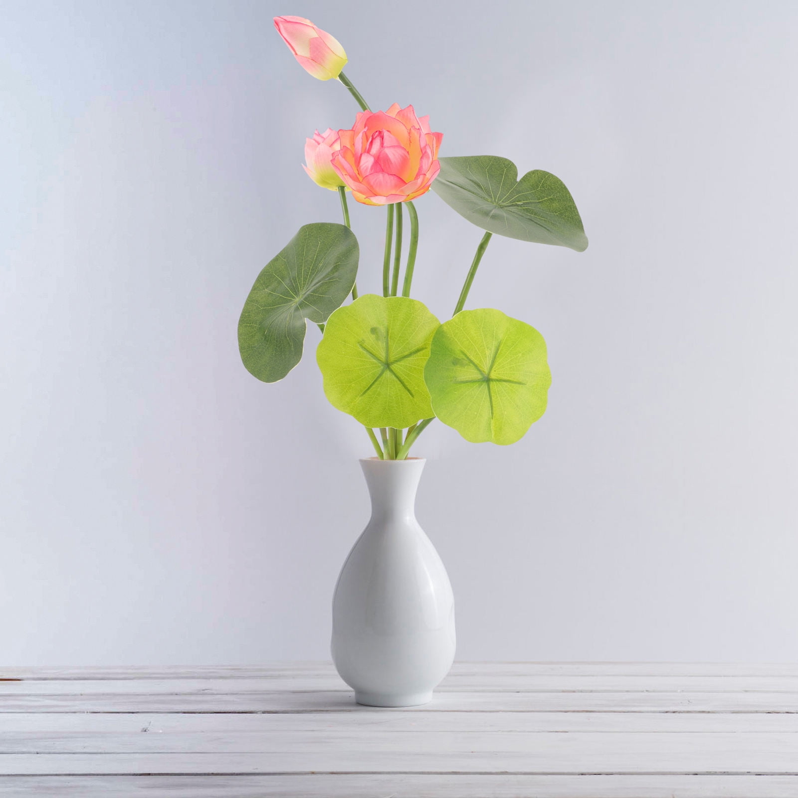 Phenofice Silk Flower Lotus Bouquet Pink For Family Members Home Decor ...