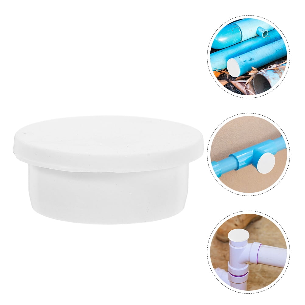 HEMOTON Pipe End Cap Plug Replacement PVC Plumbing Cap Water Pipe ...