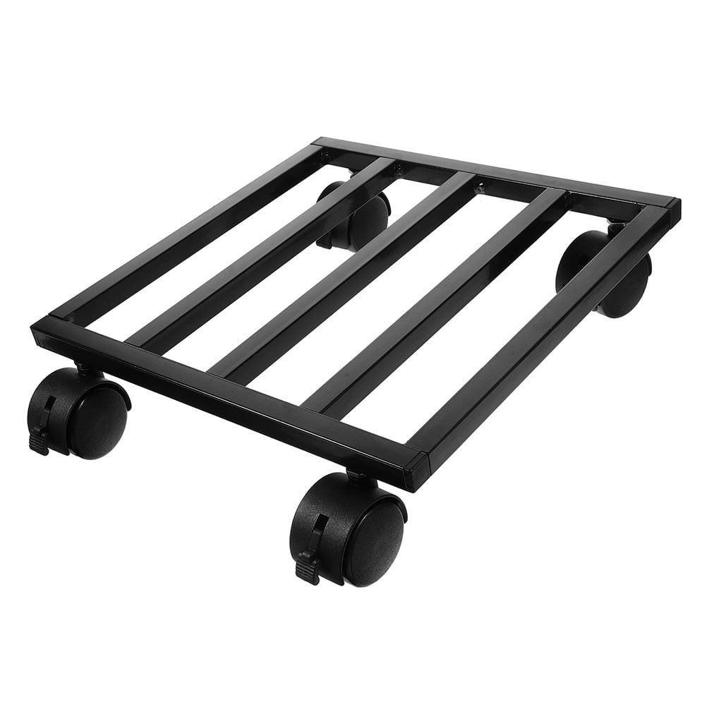 HEMOTON Plant Stand Round Flower Pot Mover Movable Tray Rolling Plant ...