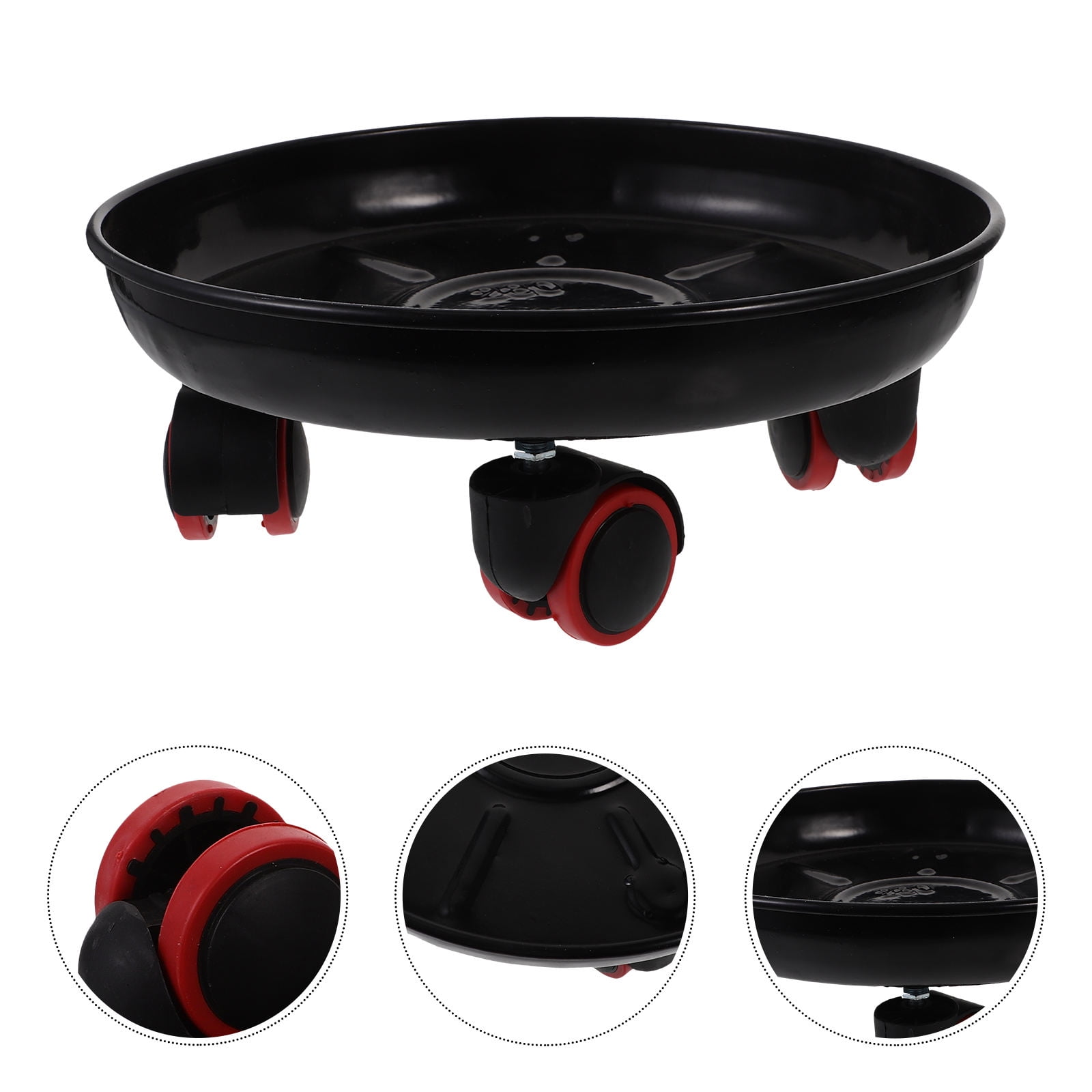 HEMOTON Planter Base Tray Garden Wheels Roller Flower Pot Pots Indoor ...