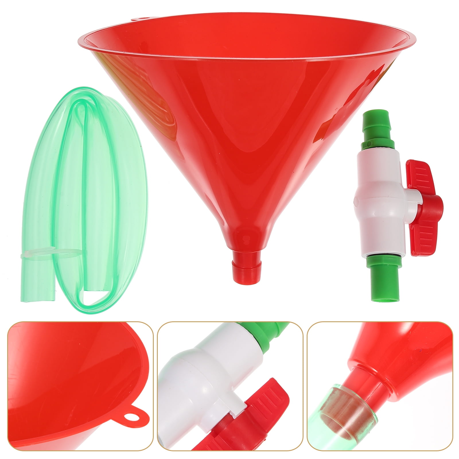 HEMOTON Plastic Beer Funnel with Valves for Party Lightweight Flexible ...
