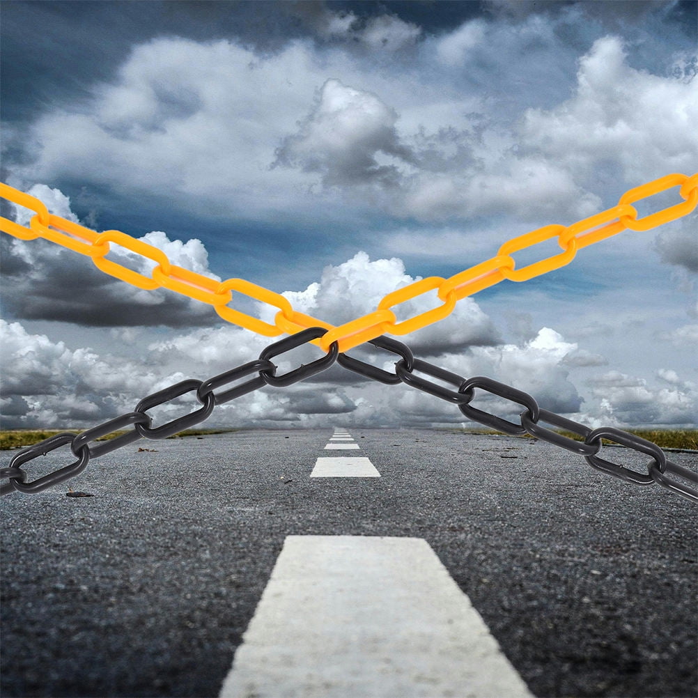 HEMOTON Plastic Chain Heavy-Duty Barrier Chain Safety Barrier Chain ...