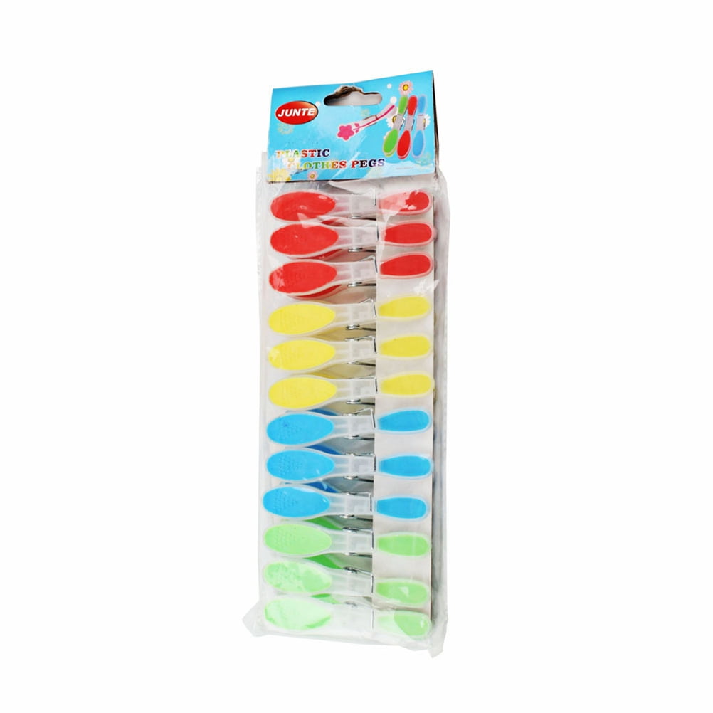 HEMOTON Plastic Clothes Clips with Gripping Jaws for Holding Clothes ...