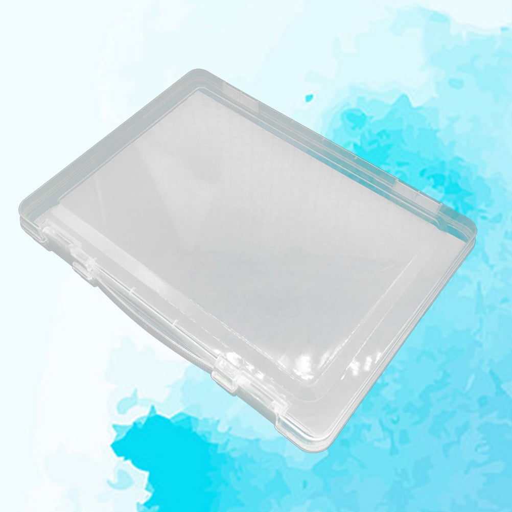 HEMOTON Plastic File Case Clear A4 File Document Organizer Strong File ...
