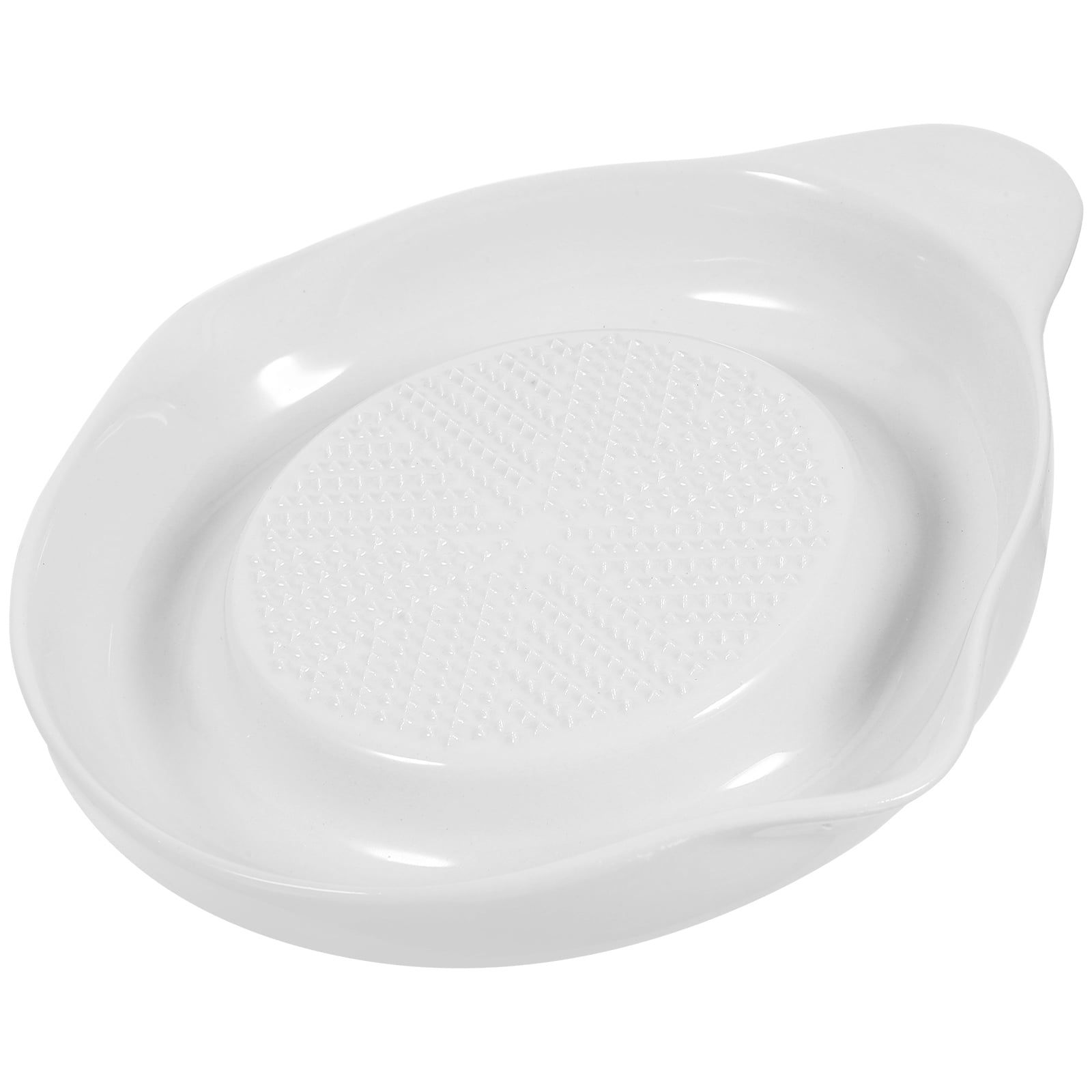 SOPOTUTU White Ceramic Grater Plate Porcelain Ginger Grinder with Juice ...