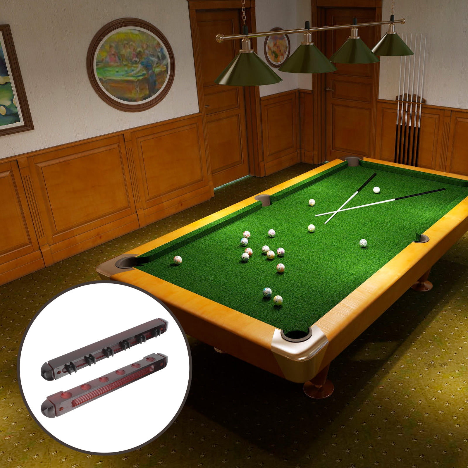 HEMOTON Pool Stick Holder Table Accessories Billiard Cue Billiards ...