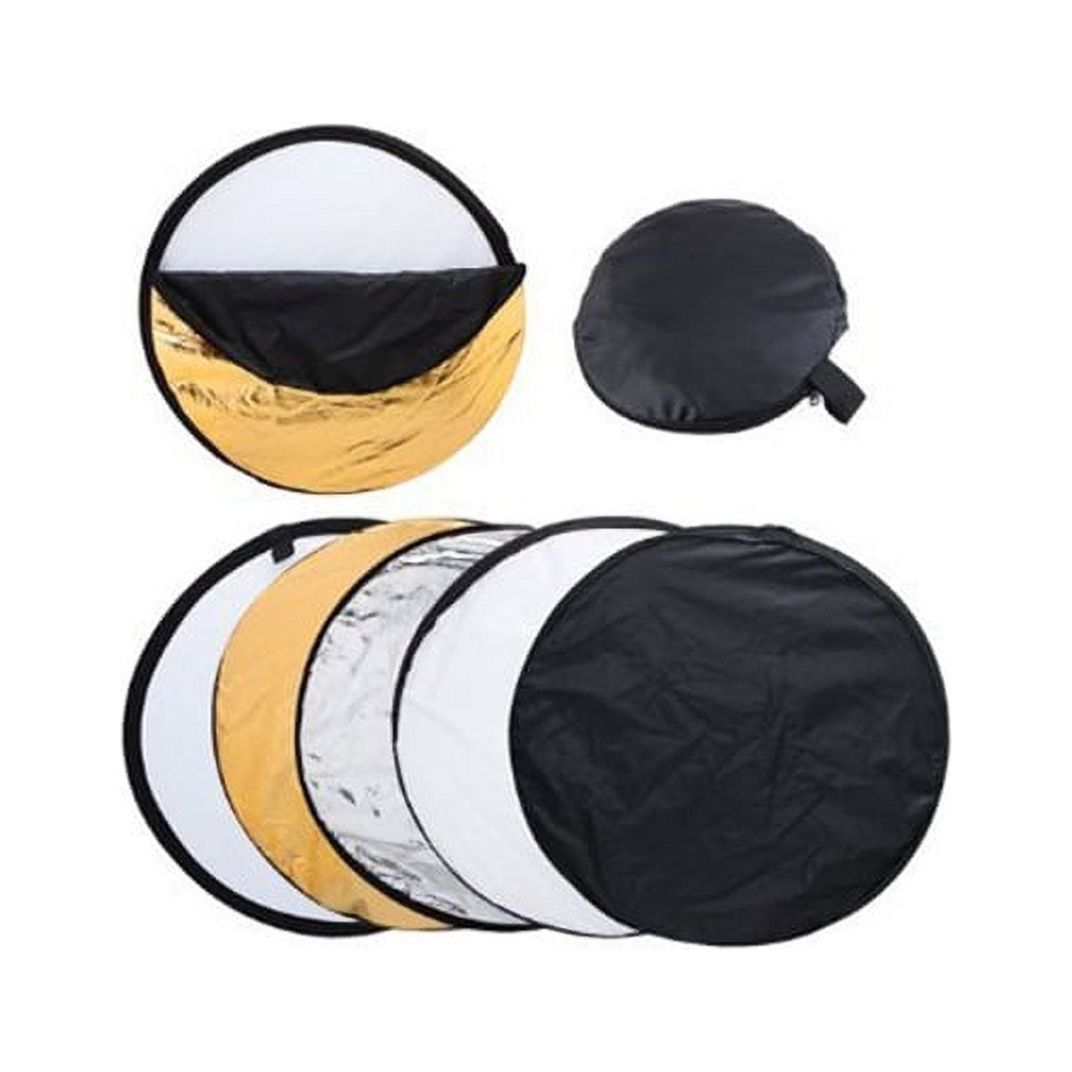 HEMOTON Portable Foldable 80cm 5-in-1 Round-shaped Photography Studio ...