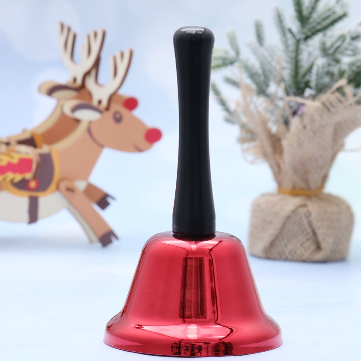 HEMOTON Red Portable Metal Hand Bell Toy with Iron Build and ...