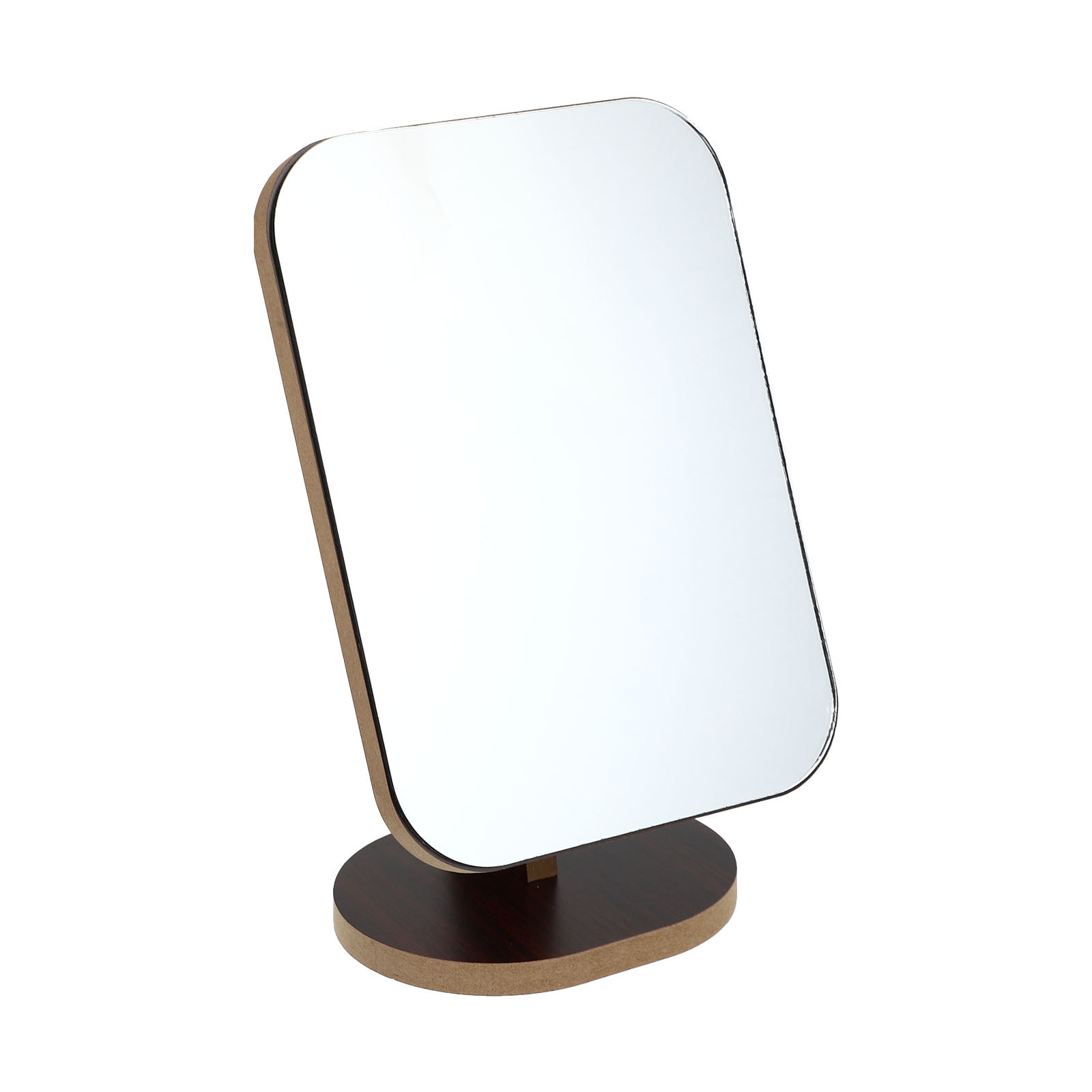 HEMOTON Portable Rotating Vanity Mirror Desktop Makeup Mirror Travel ...