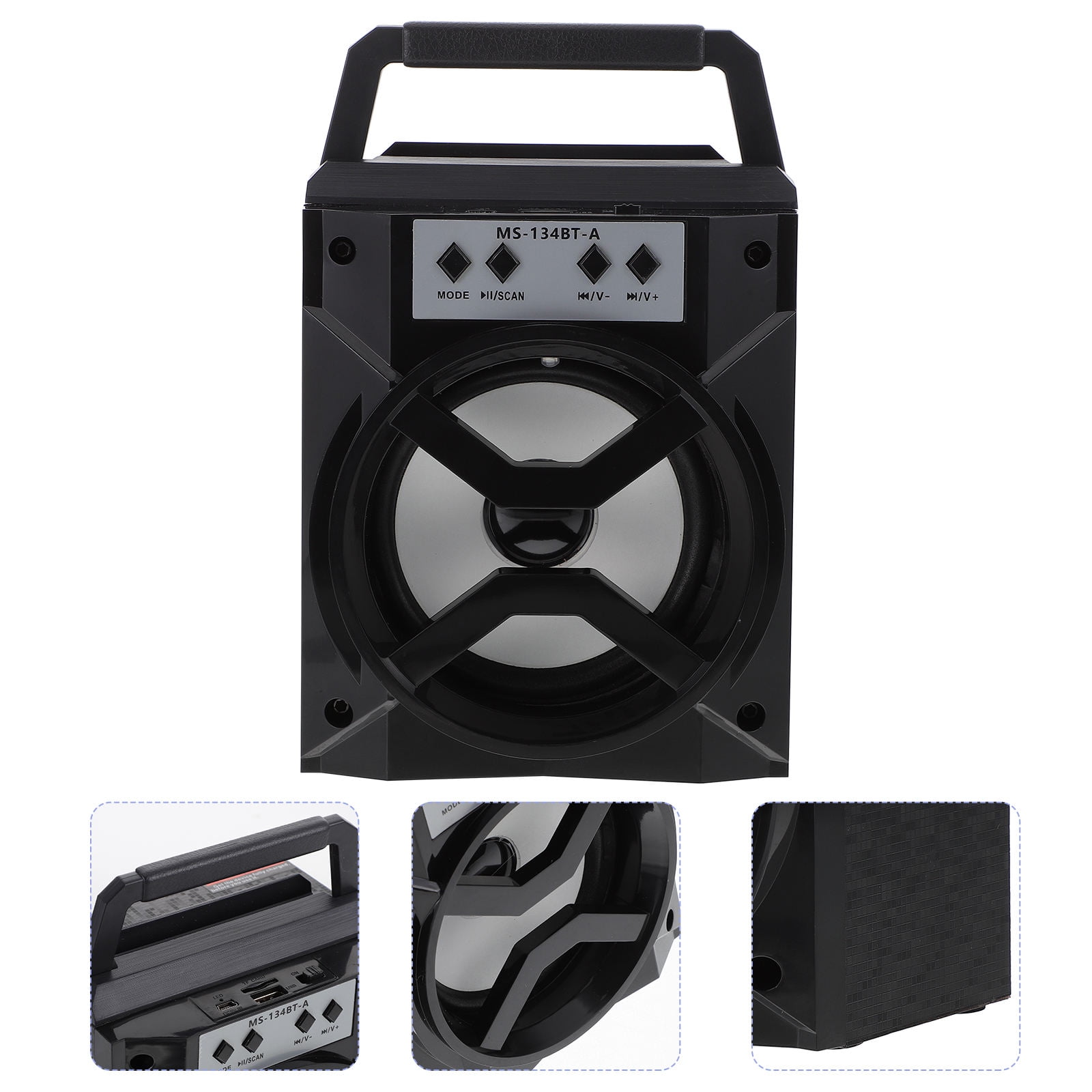 HEMOTON Portable Speakers with Colorful LED Lights for Music Listening ...