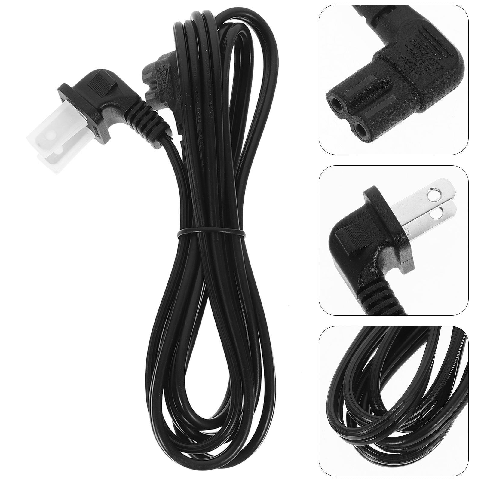 HEMOTON Power Cord Long Extension Cord Electrical Extension Cable Right ...