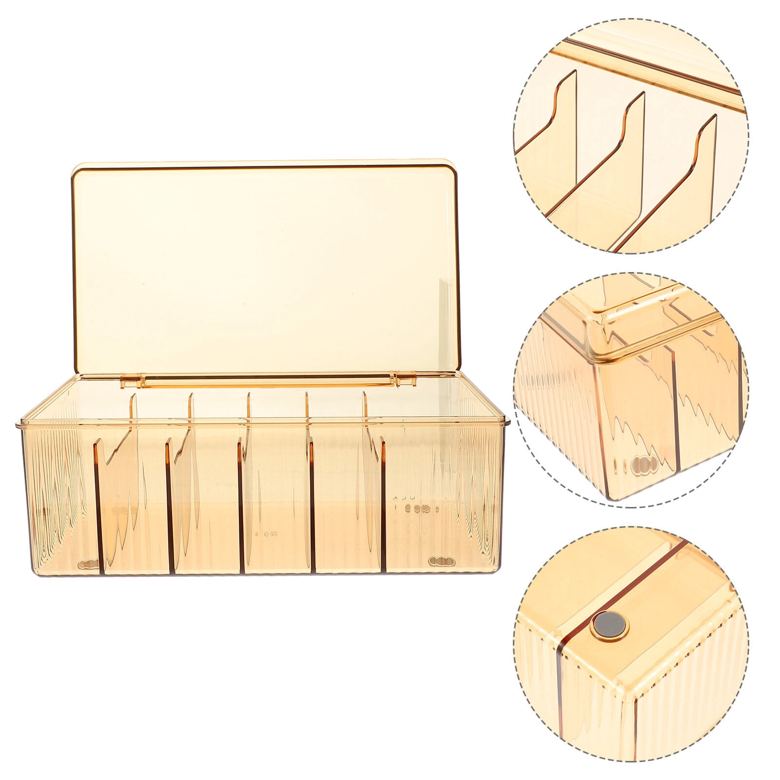 HEMOTON Power Strip Storage Box Compartment Organiser Work Desk Cable ...