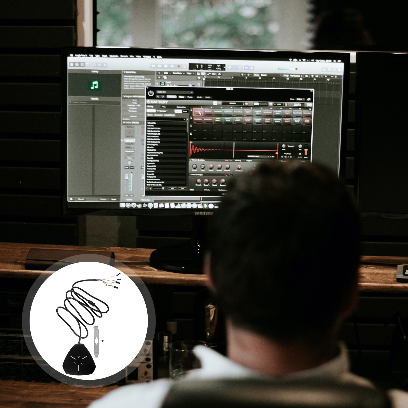 HEMOTON Power Supply Control Adapter Cable Computer Case Button Desktop ...