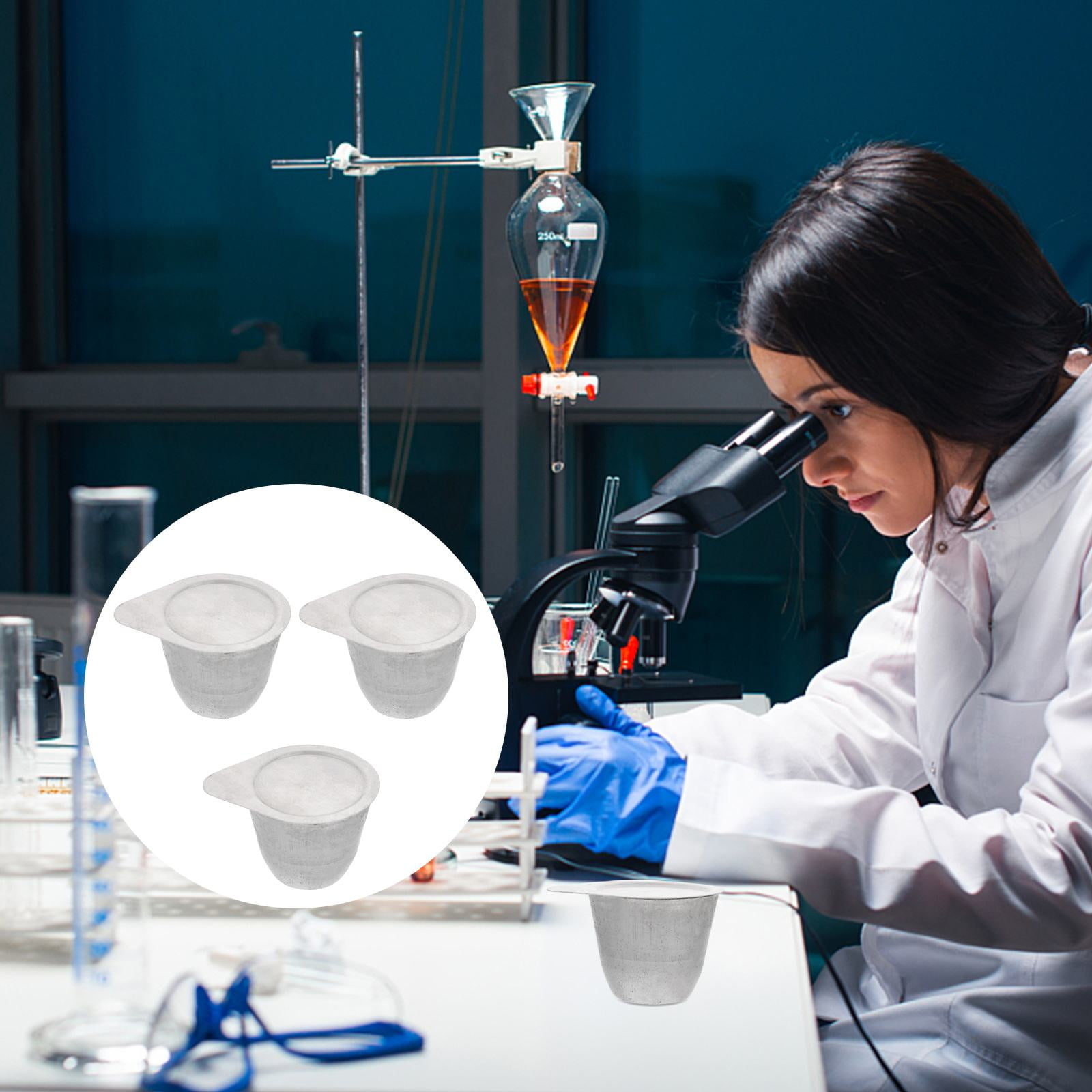 HEMOTON Practical Nickel Crucible with Lid for Laboratory Use High ...