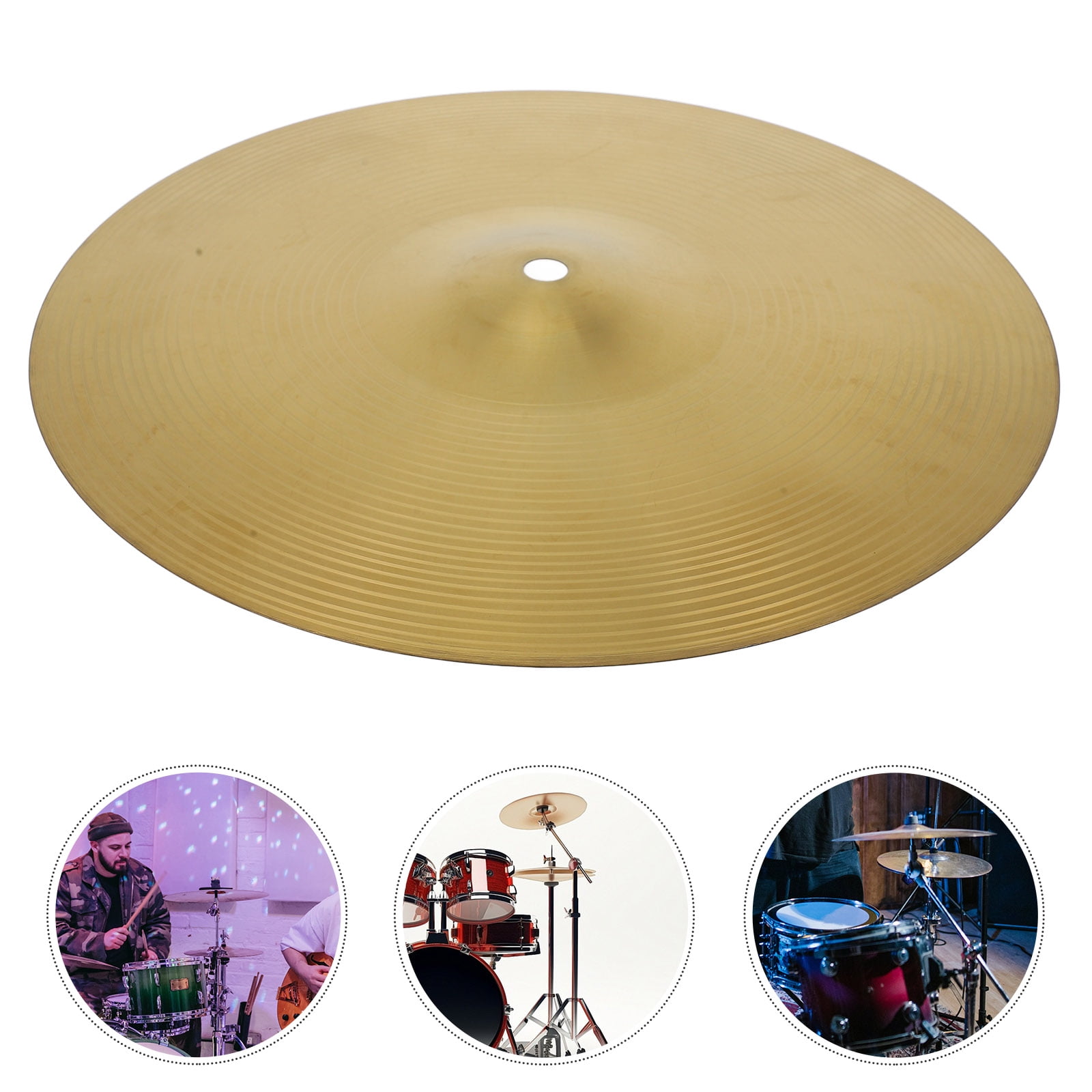 HEMOTON Practice Drum Cymbal Splash Cymbal Metal Drum Set Cymbal ...