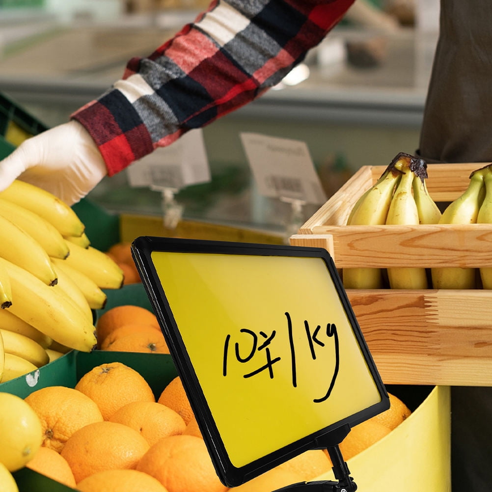 HEMOTON Price Sign with Clip Price Tag Holder Adjustable Price Display ...