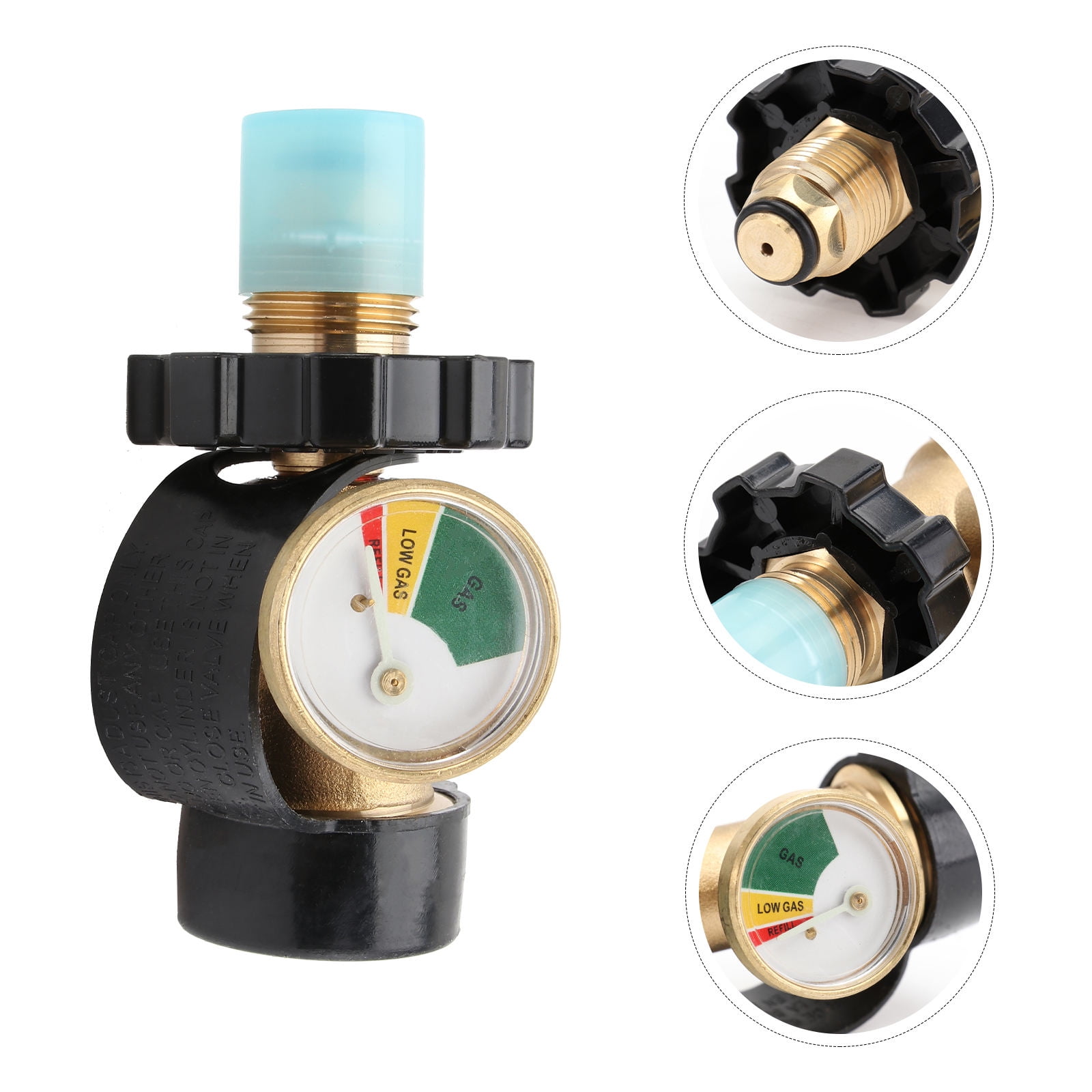 HEMOTON Propane Reduced Pressure Connector Reducing Regulator Adapter ...