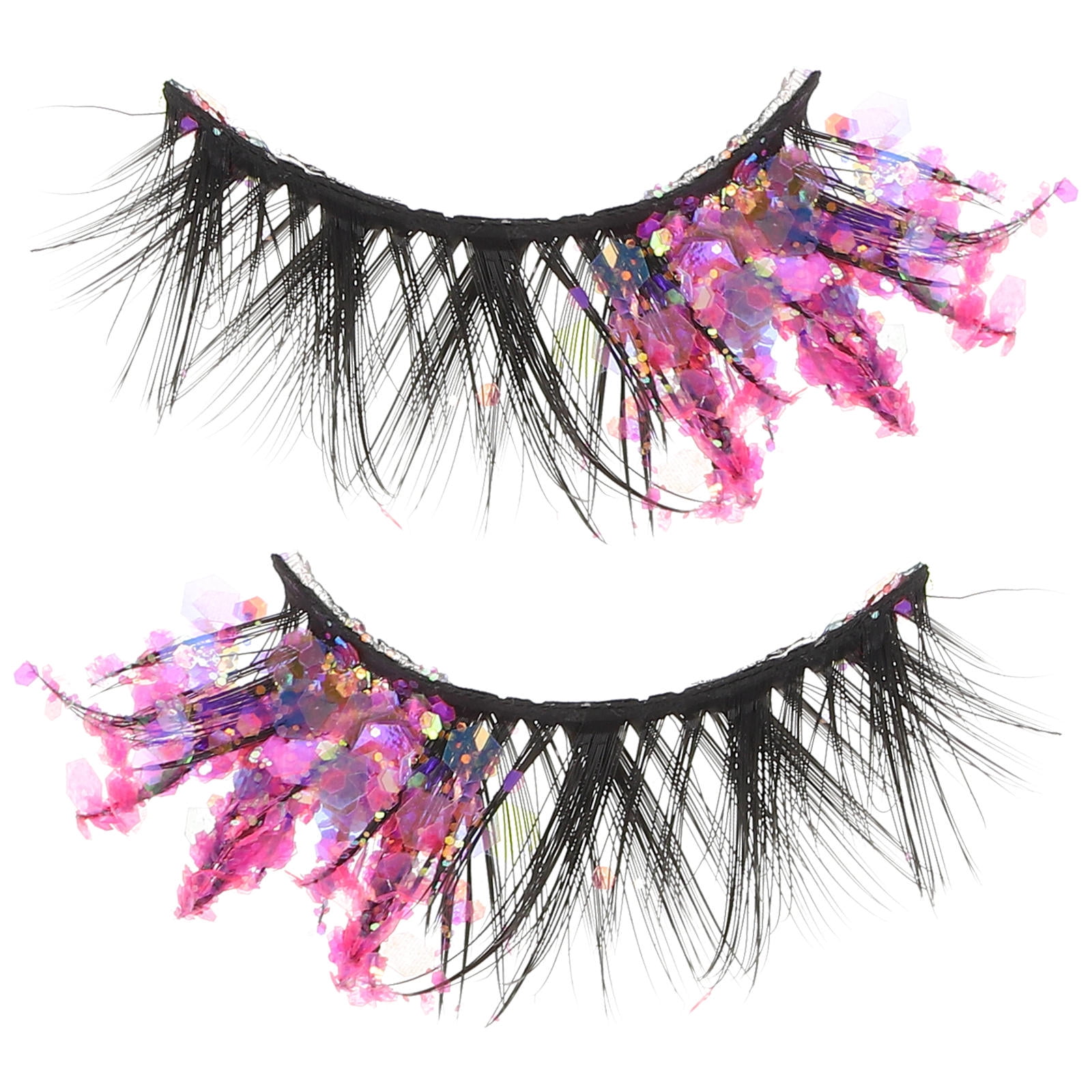 HEMOTON Purple Colored Lash Extensions SafeReusable Fiber Eyelashes for ...