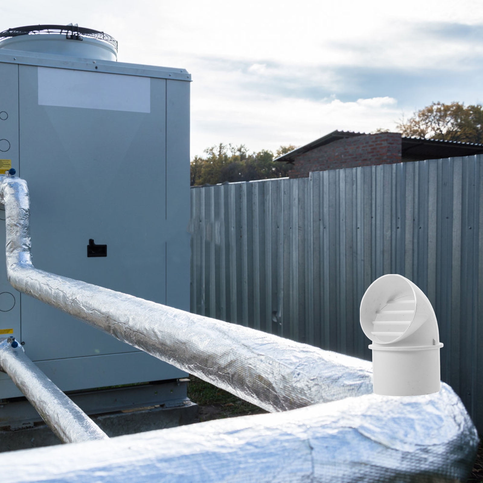 HEMOTON Pvc Windproof Ventilation Cap For Kitchen Exhaust Vent Outdoor ...